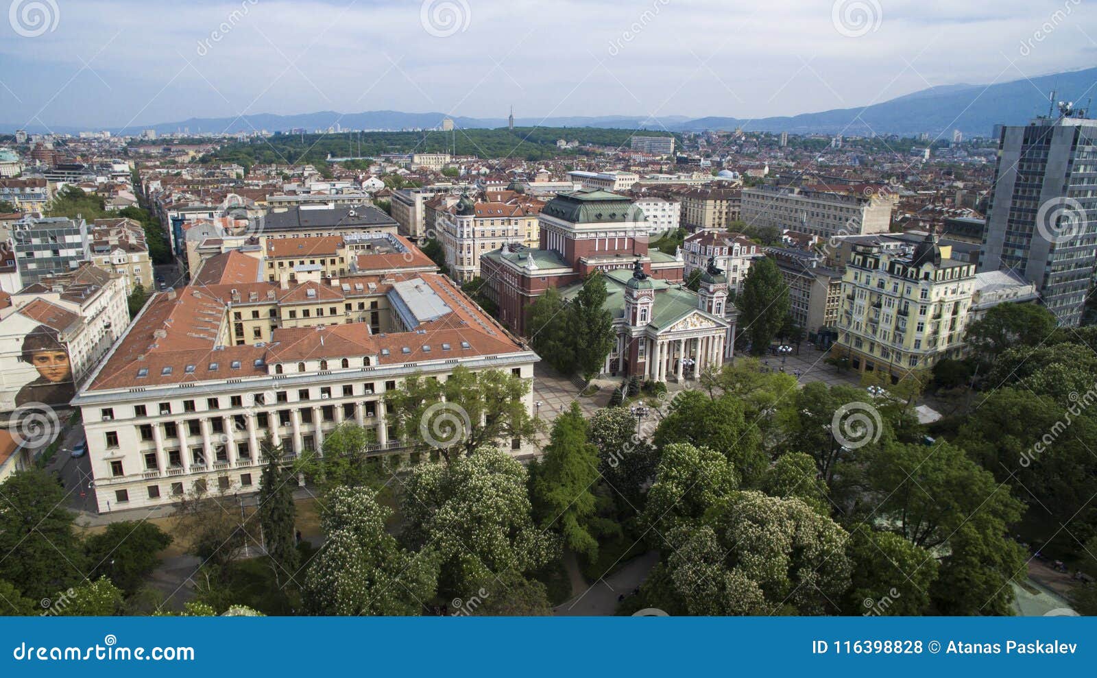Aerial View of Downtown Sofia, Sofia, Bulgaria Editorial Stock Photo ...