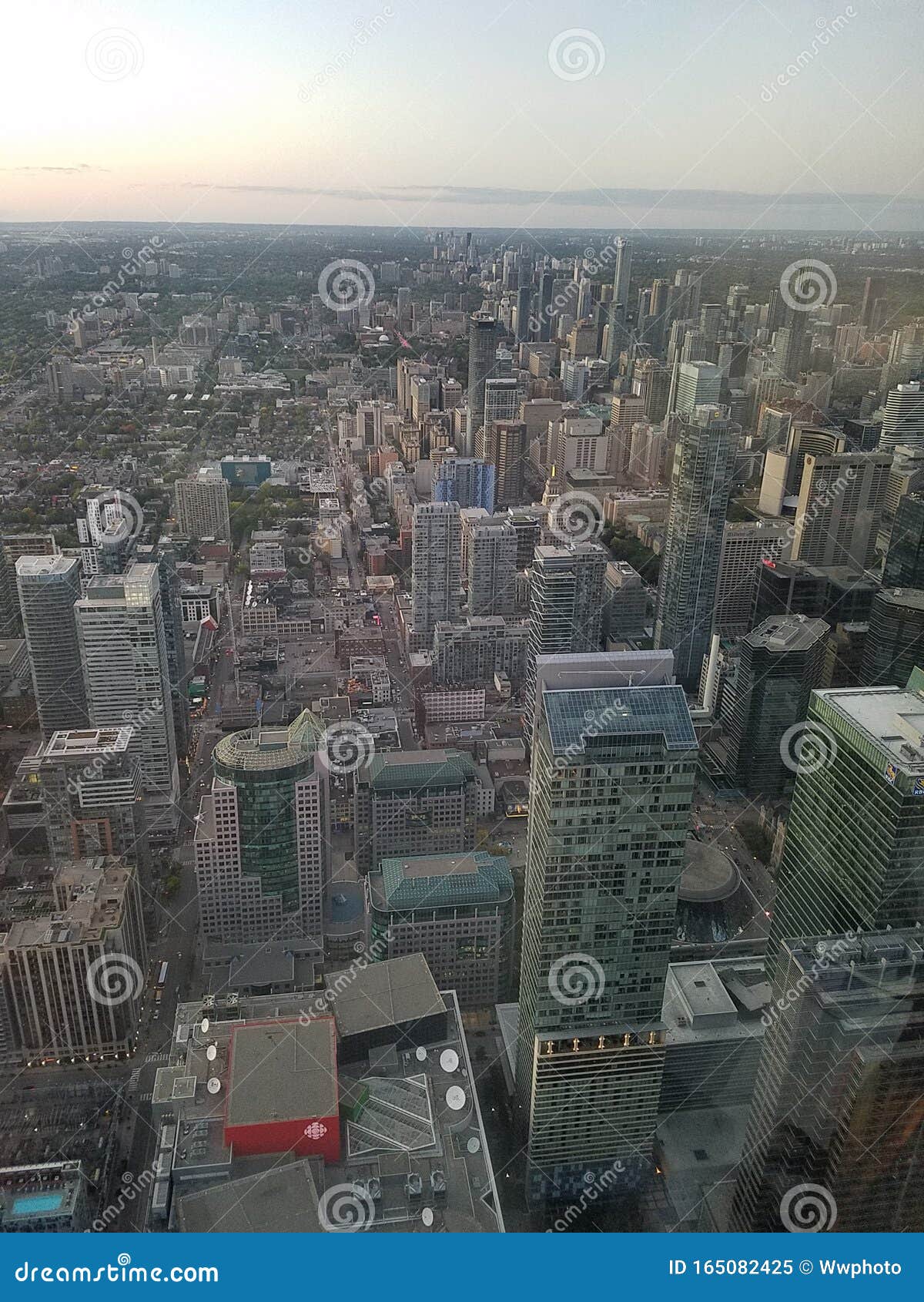 Aerial View of Downtown of Toronto, Ontario, Canada Editorial Image ...