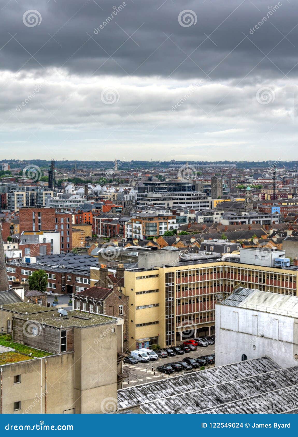 An Aerial View of Dublin, Ireland Stock Photo - Image of wicklow, view ...