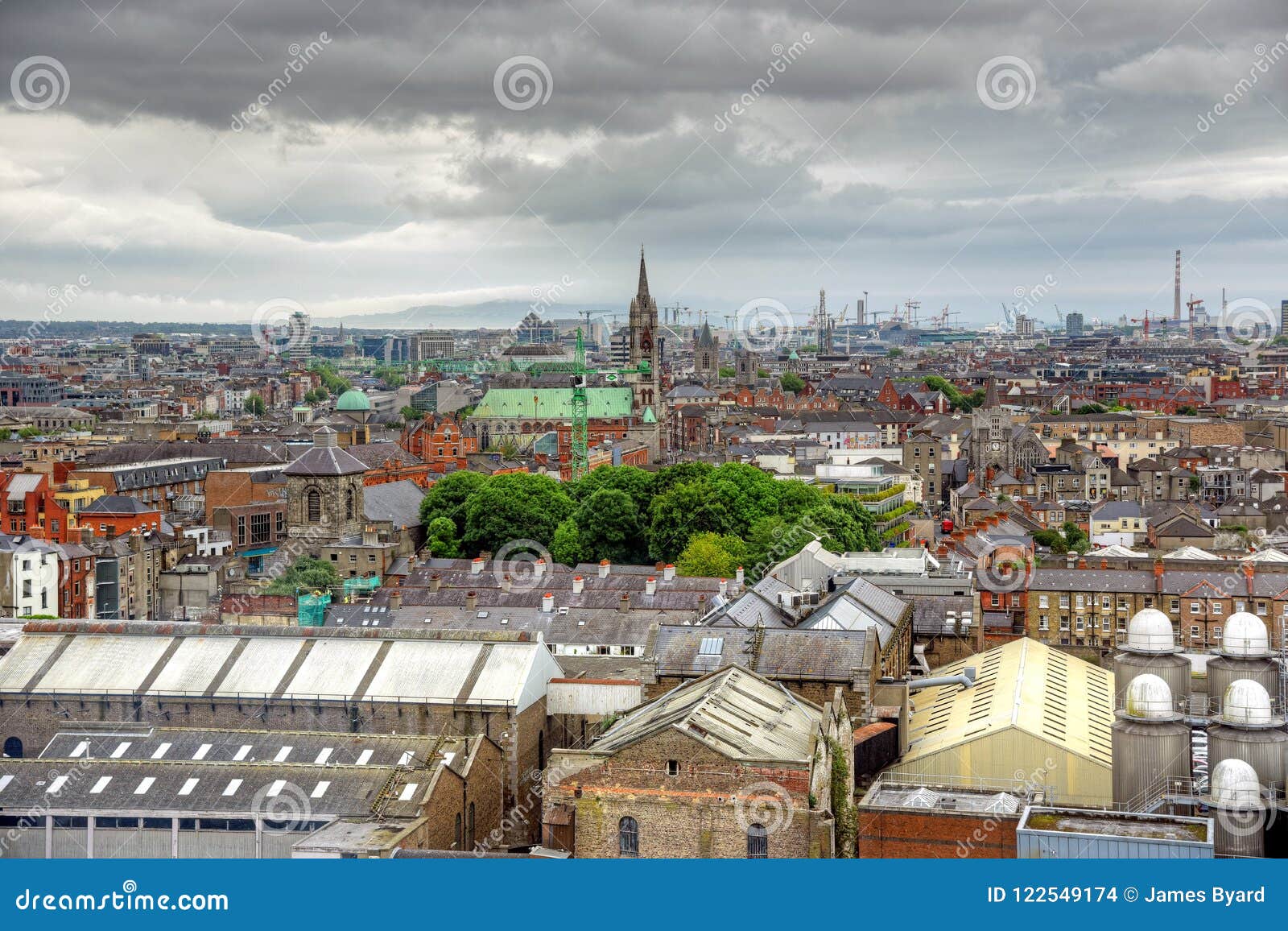 View of Dublin, Ireland editorial stock image. Image of tourism - 122549174