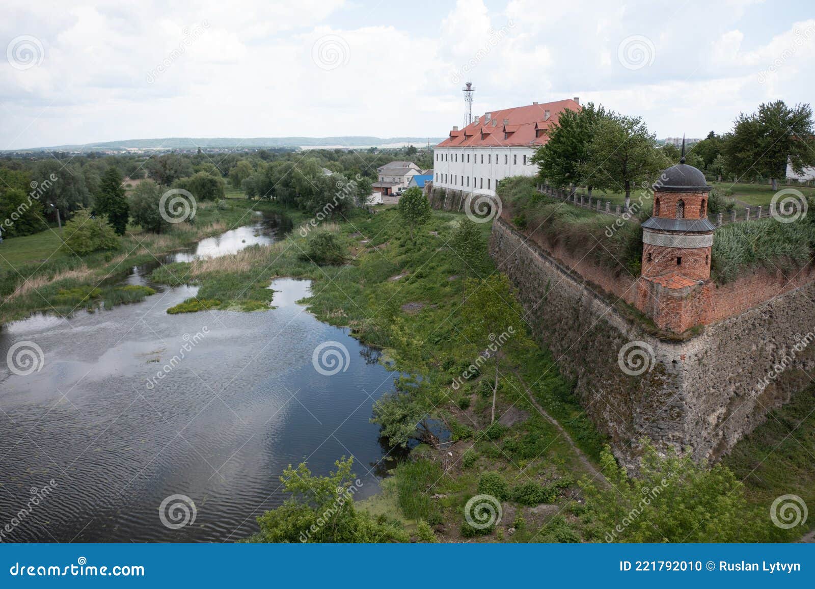 Aerial View on Dubno Castle from Drone Editorial Image - Image of drone ...