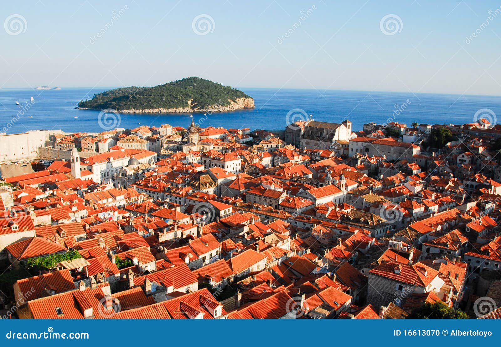Aerial view of Dubrovnik stock photo. Image of city, viewpoint - 16613070