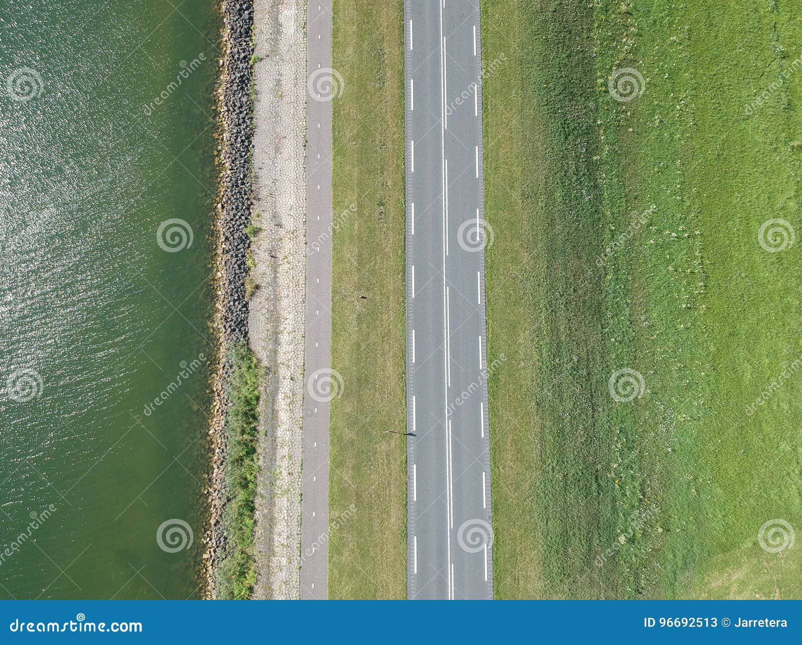 Aerial view Dutch road stock image. Image of green, holland - 96692513