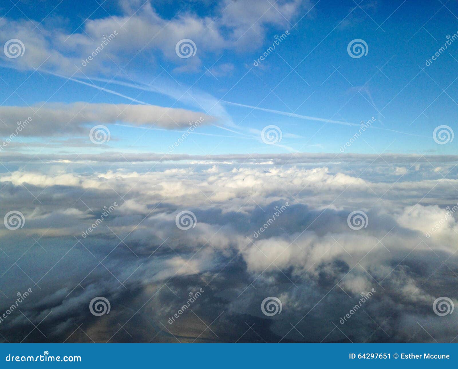 Aerial View of Earth and Clouds Stock Image - Image of ground, clouds ...