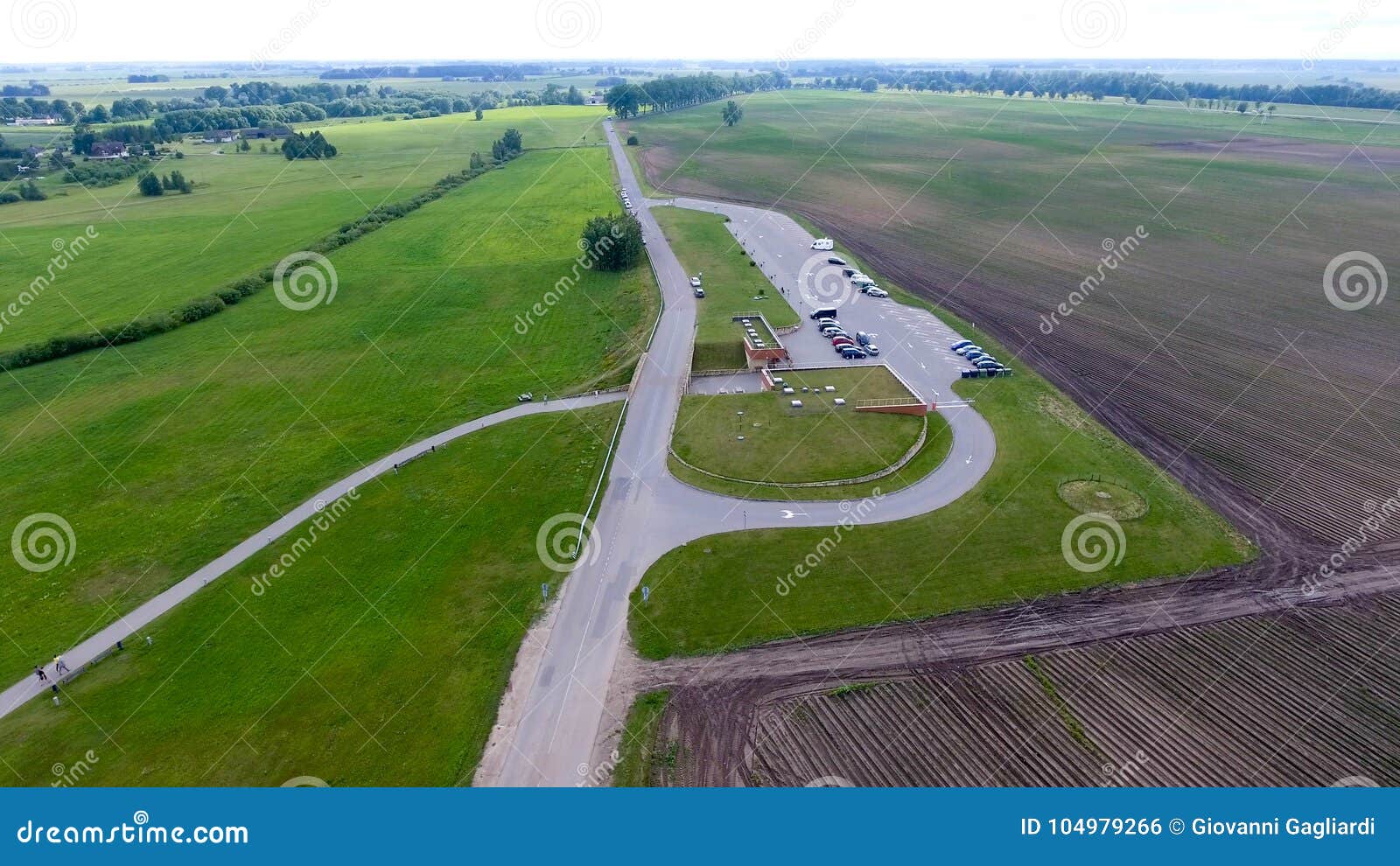 Aerial View of Eastern Europe Countryside Stock Photo - Image of ...