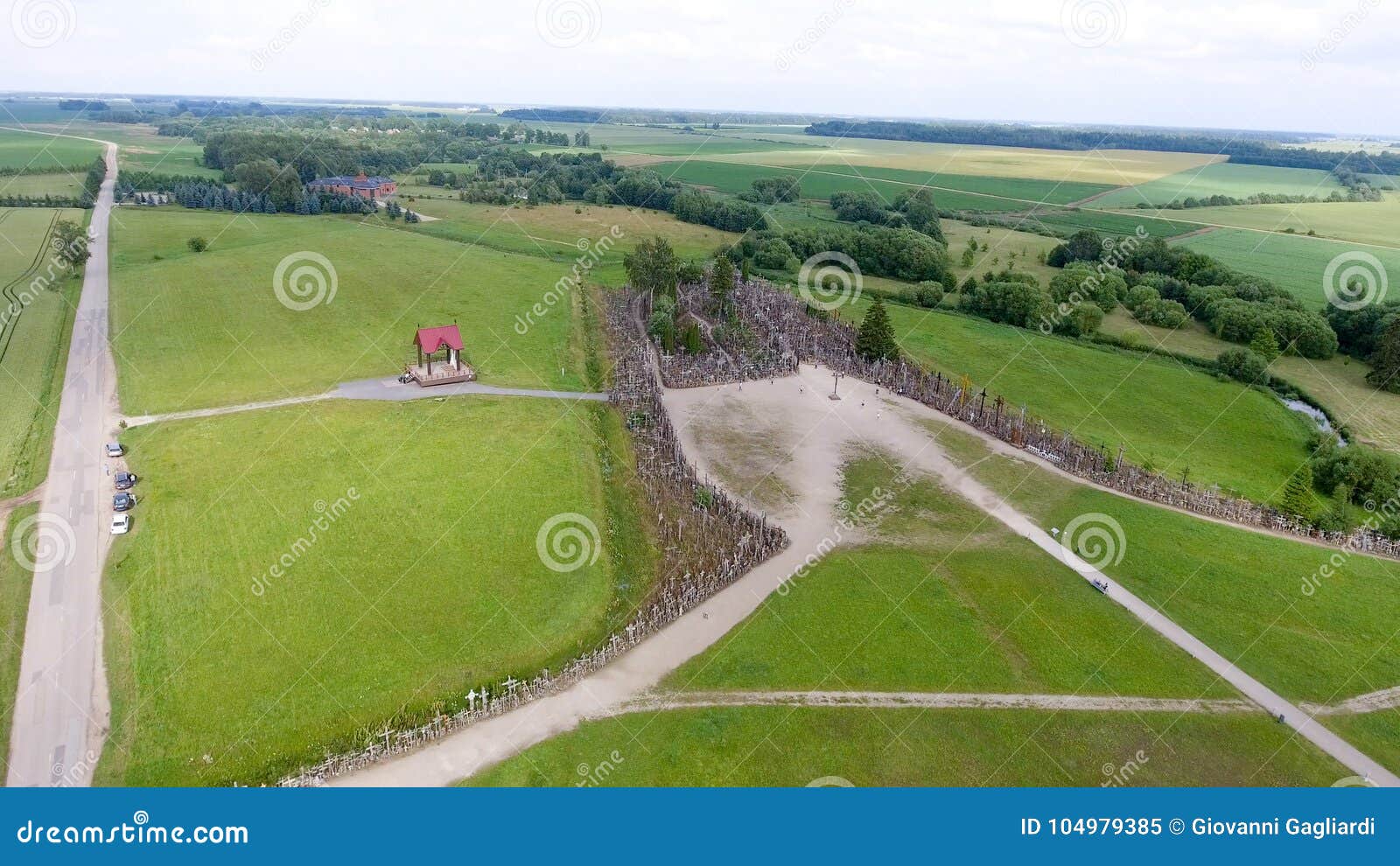 Aerial View of Eastern Europe Countryside Stock Image - Image of summer ...