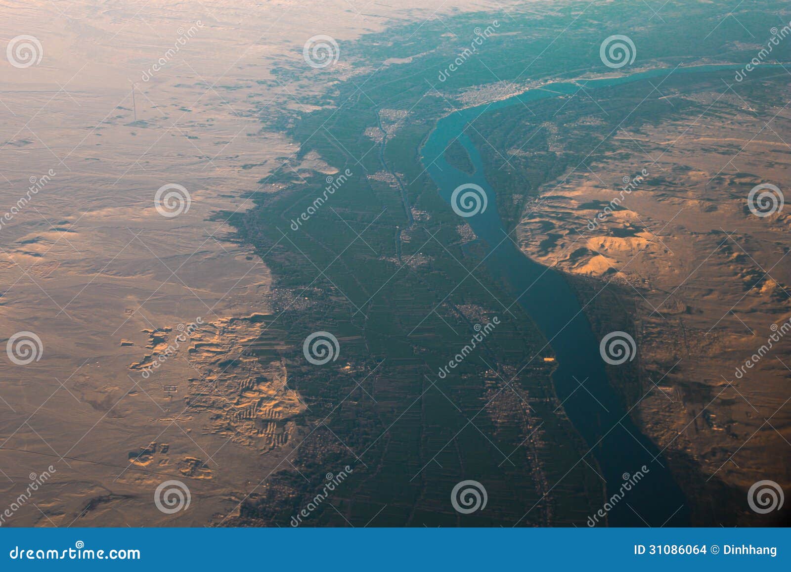 Aerial View of Egypt Desert Stock Photo - Image of middle, green: 31086064