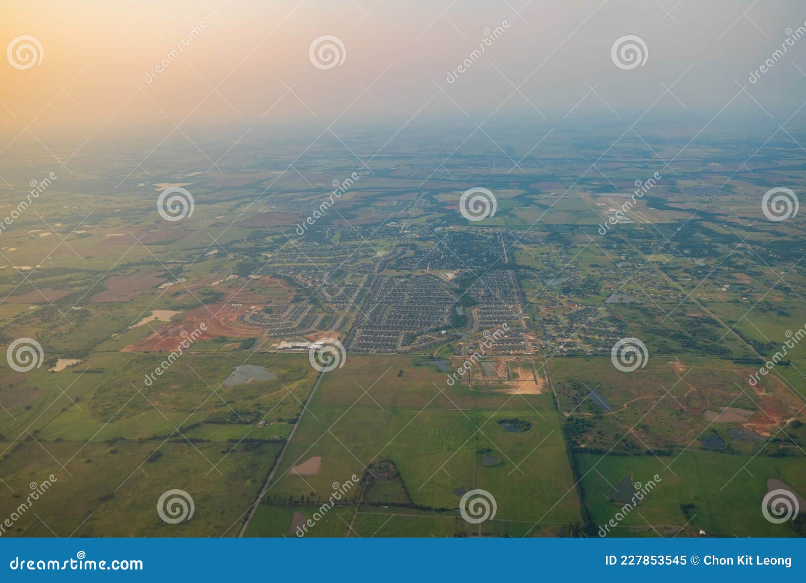 Aerial View of the El Reno City Stock Image - Image of farm, exterior ...