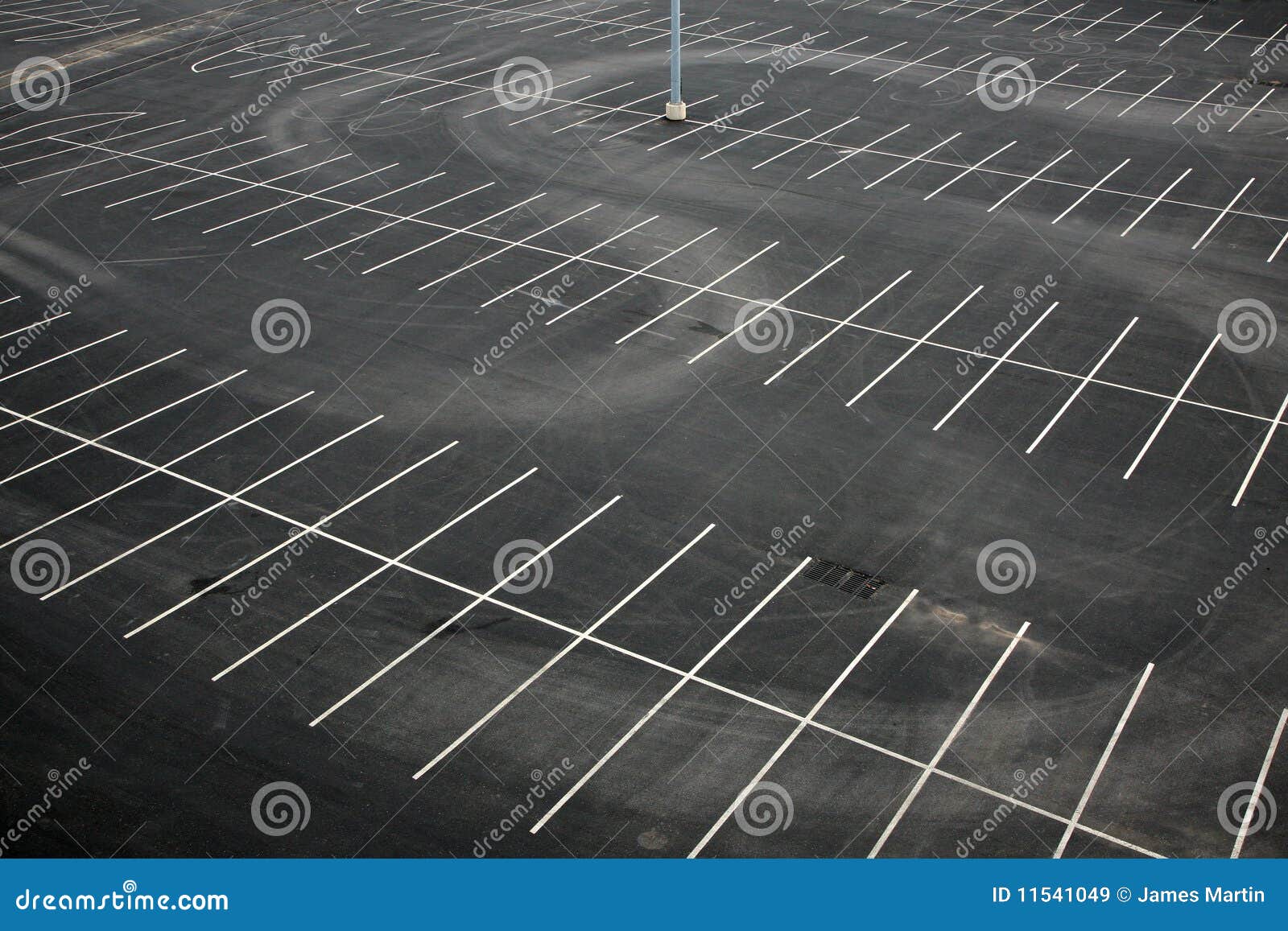 Empty Parking Lot Aerial