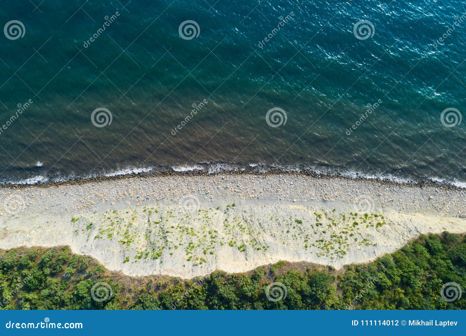 Aerial View of Empty Seashore Stock Photo - Image of beautiful ...