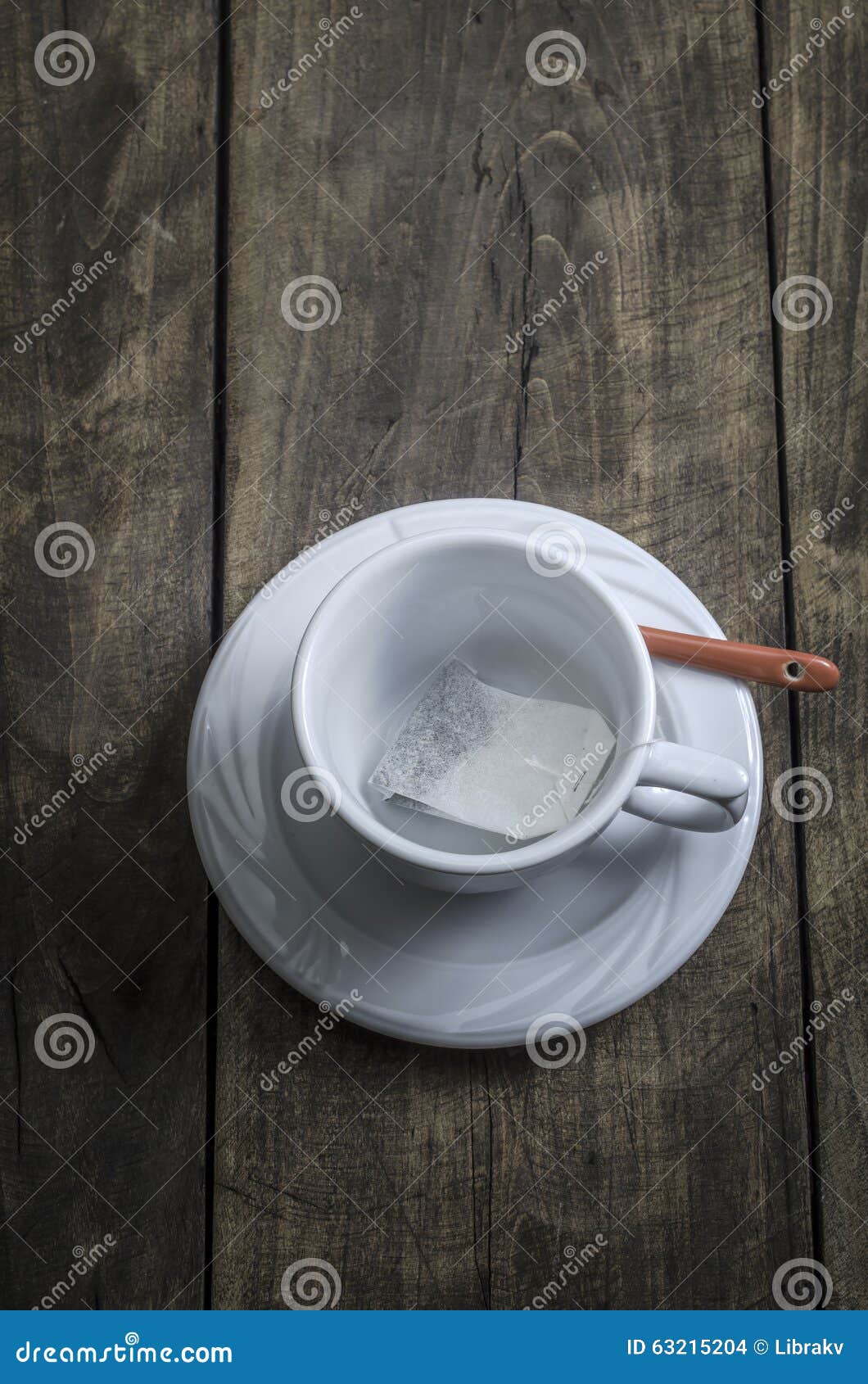 Aerial View of Empty Tea Cup Stock Photo - Image of traditional, single ...