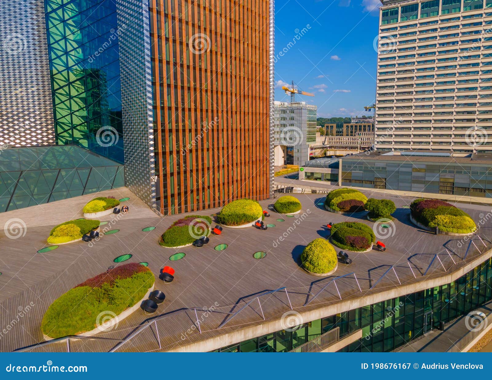 Aerial View of Environment of the Office Building Editorial Photography ...