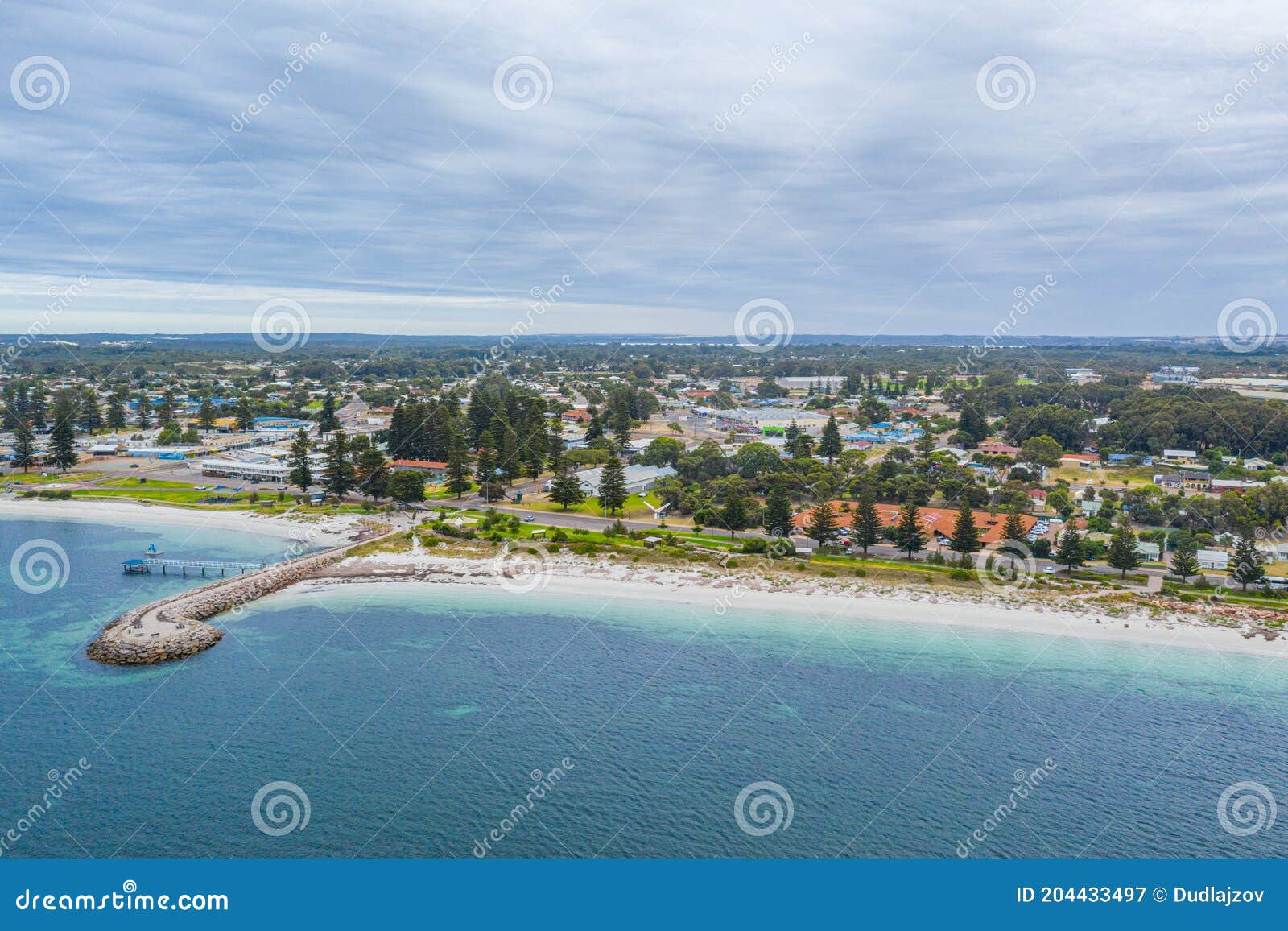 Aerial View of Esperance, Australia Stock Image - Image of boat ...