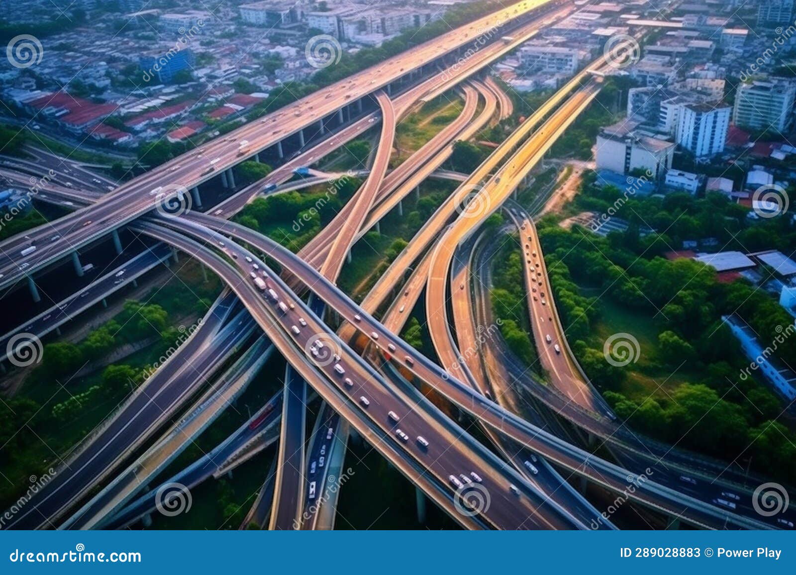Expressway In The City Vector Illustration | CartoonDealer.com #116738844