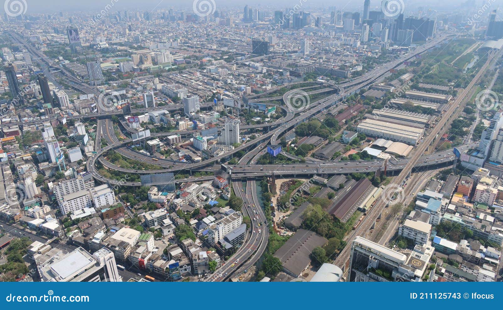 Aerial View of Expressway Interchanges Editorial Stock Photo - Image of ...
