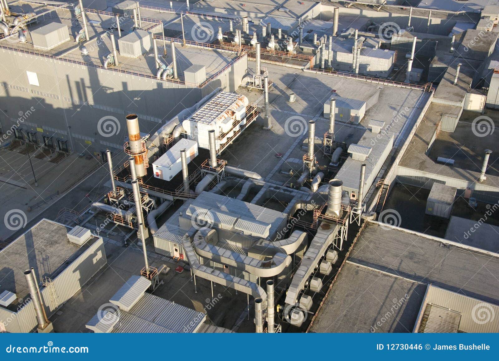 Aerial view of factory stock photo. Image of plant, automobile - 12730446