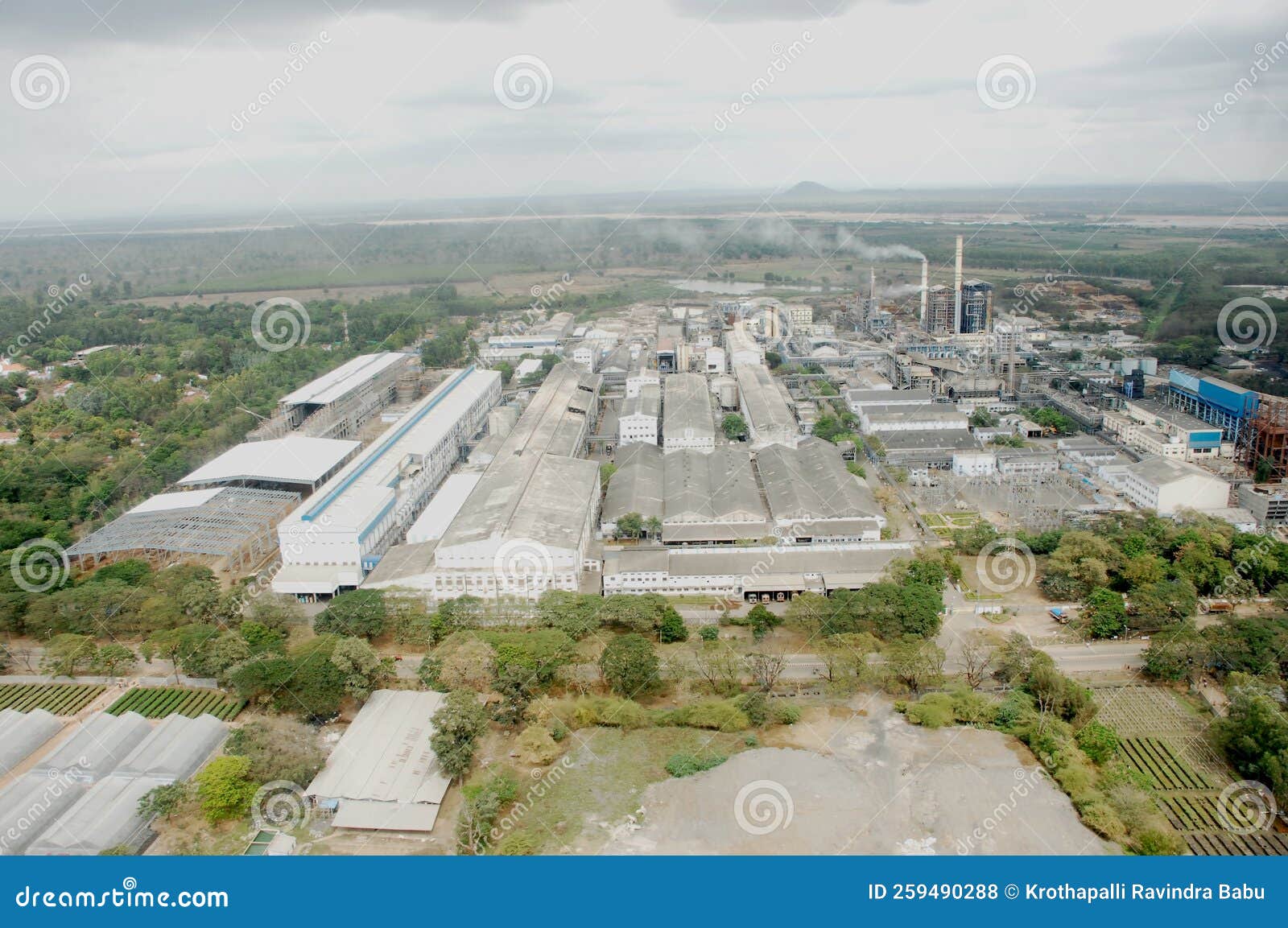 Aerial View of Factory in India Editorial Stock Photo - Image of mill ...