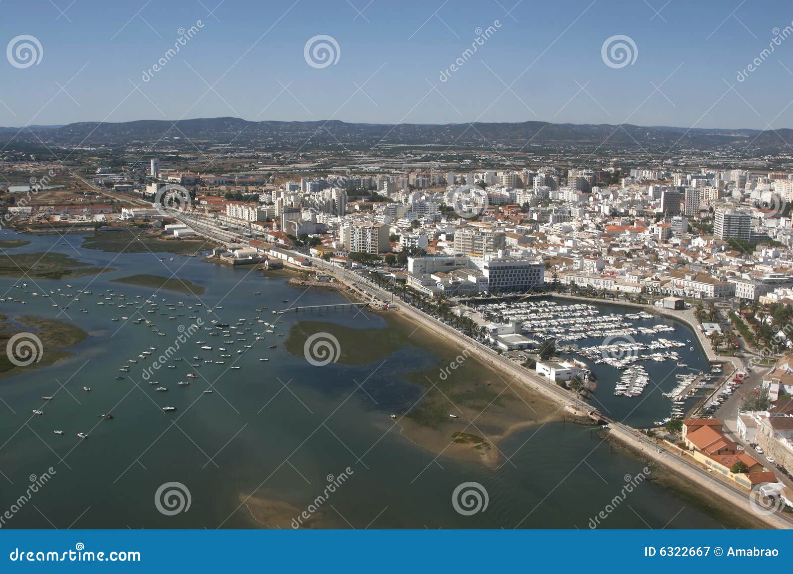 Aerial view of Faro stock image. Image of coastal, outdoors - 6322667