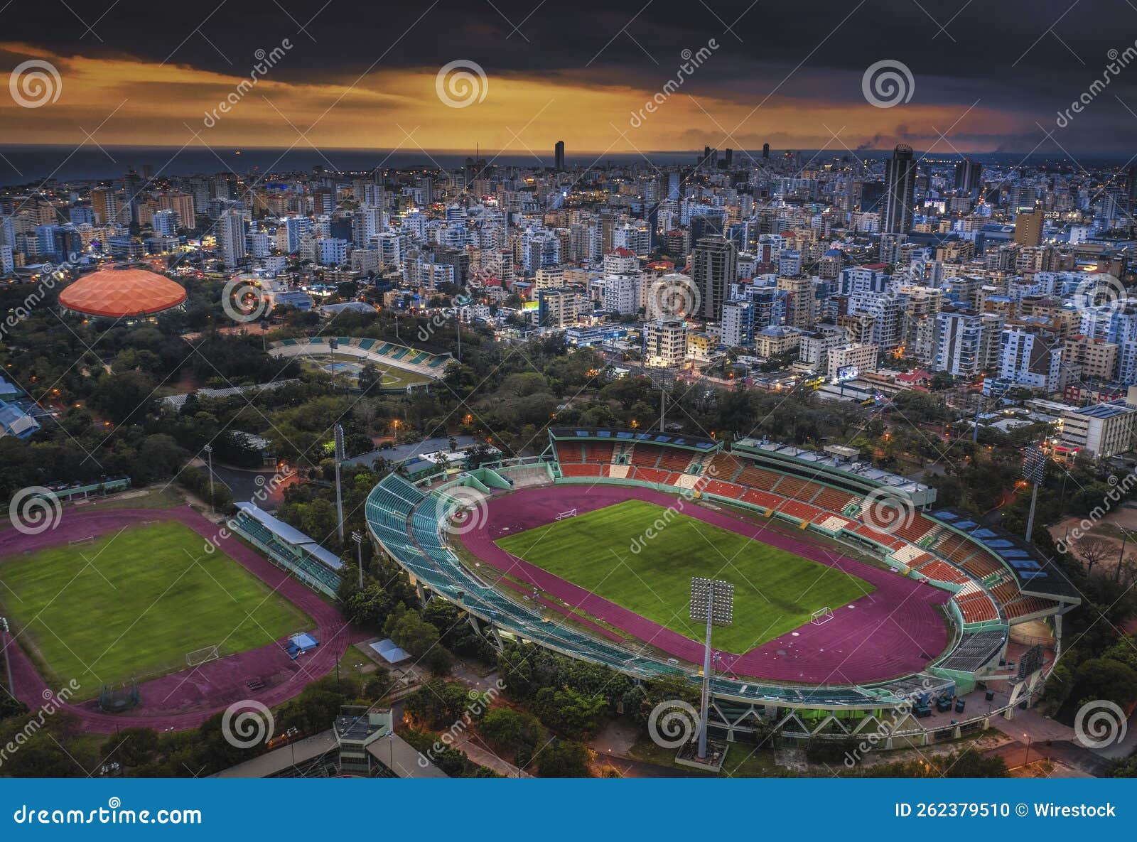 Aerial View of the Felix Sanchez Olympic Stadium Editorial Image ...