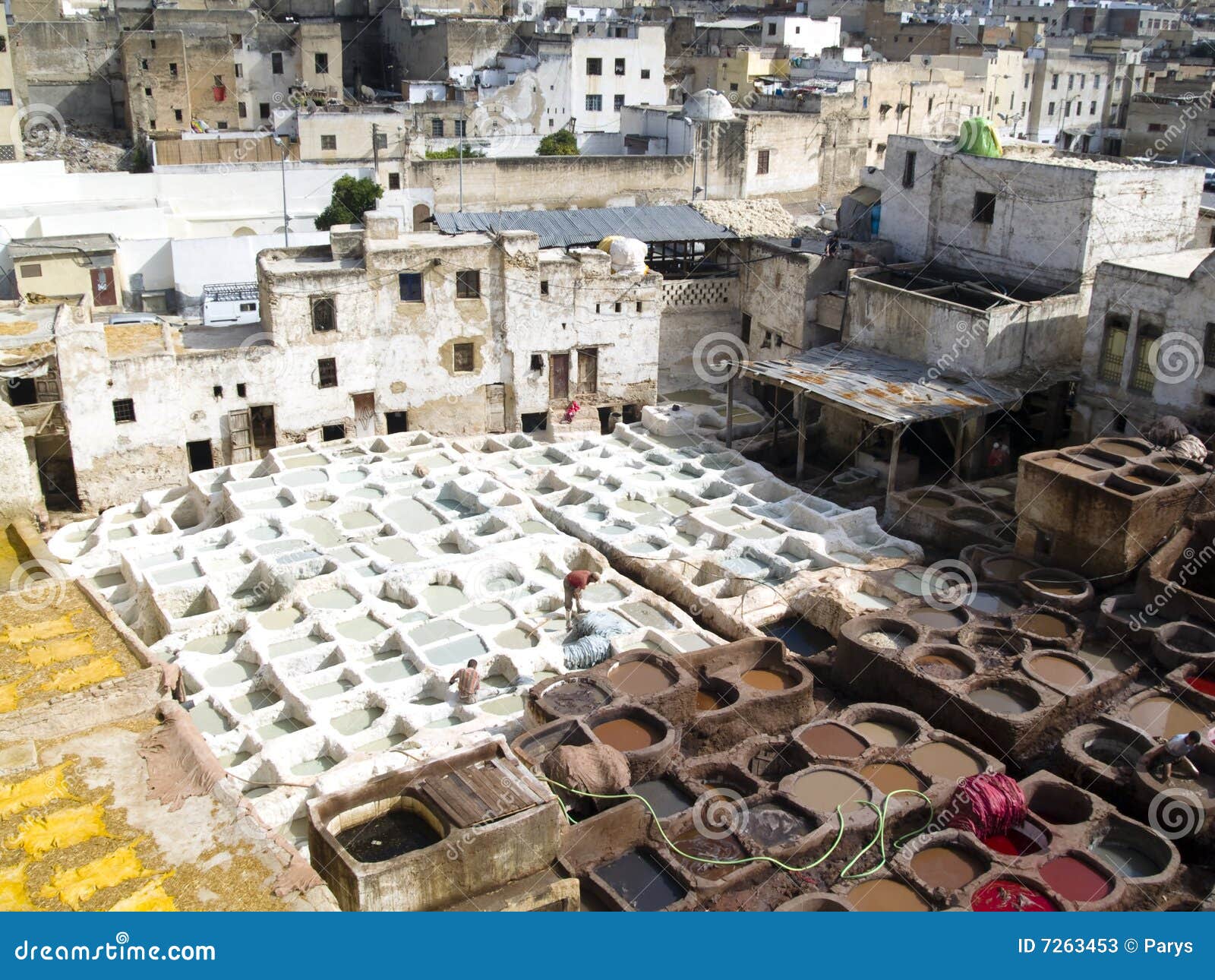 Aerial view on Fez stock image. Image of detail, indigenous - 7263453