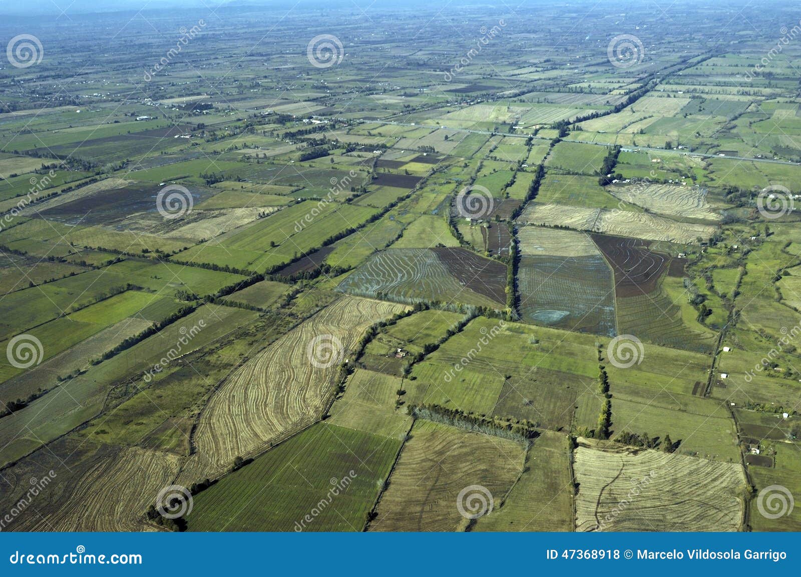 Aerial view of the field stock photo. Image of green - 47368918