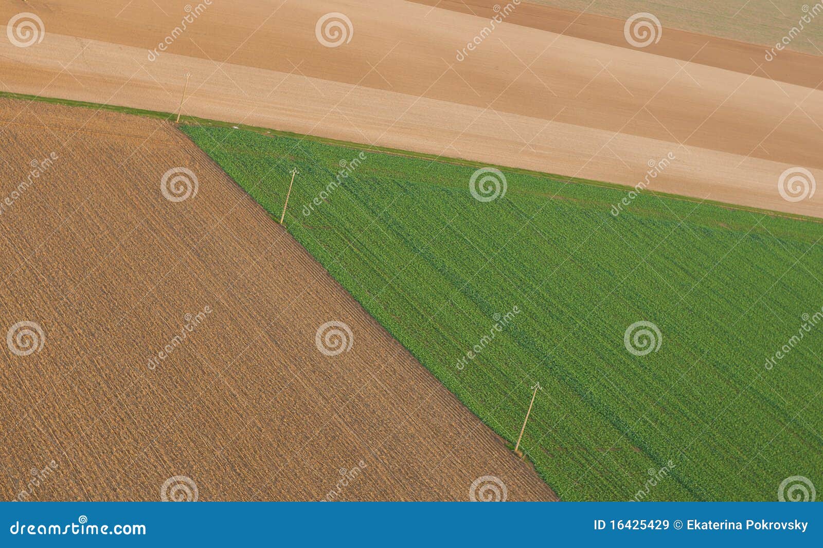 Aerial view of fields stock image. Image of agricultures - 16425429