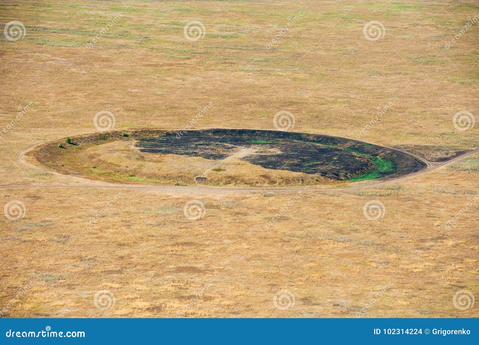 Fields and Meadows. Aerial View. Landscape. Stock Photo - Image of view ...
