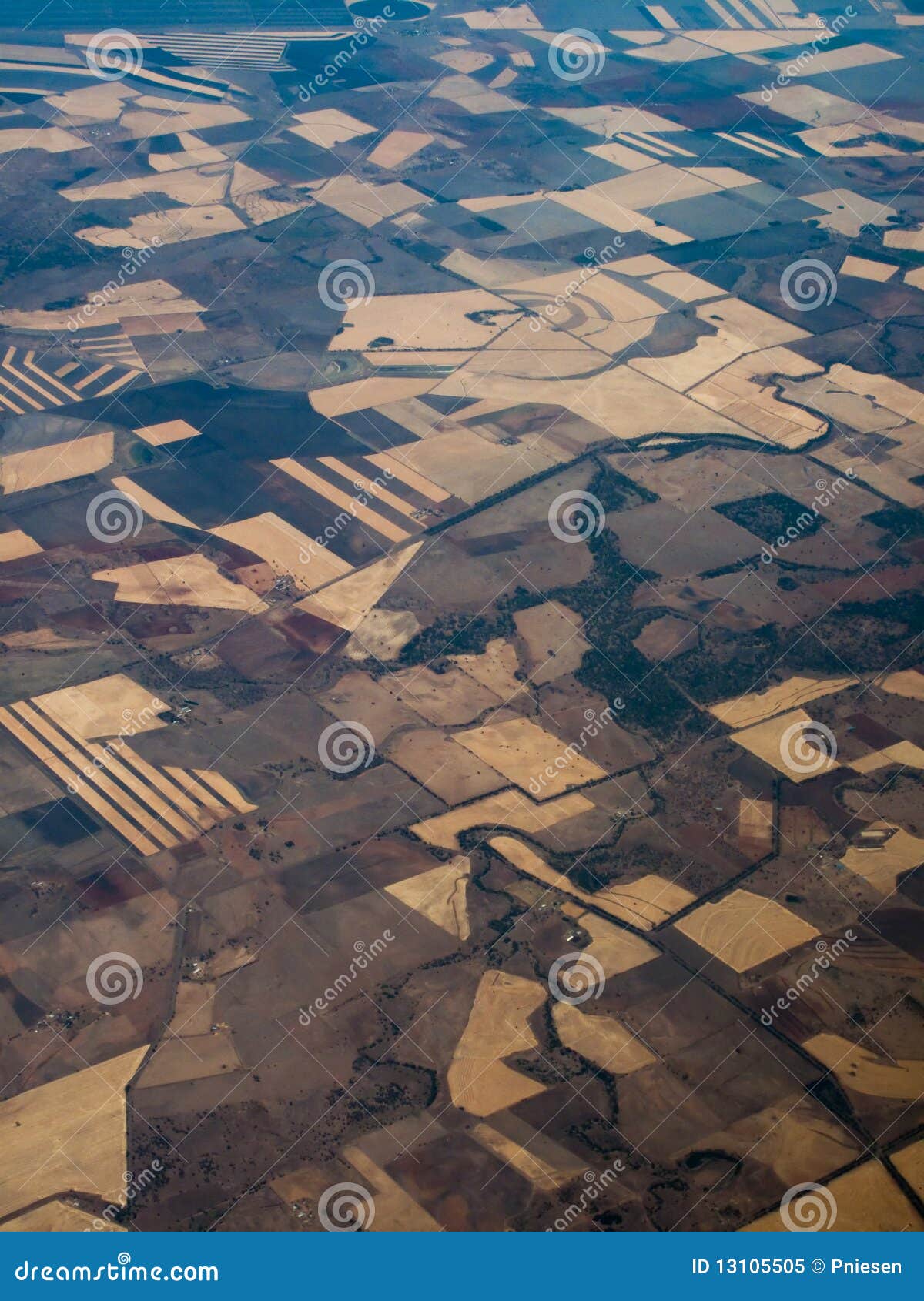 Aerial View of Fields in Queensland AU Stock Image - Image of australia ...