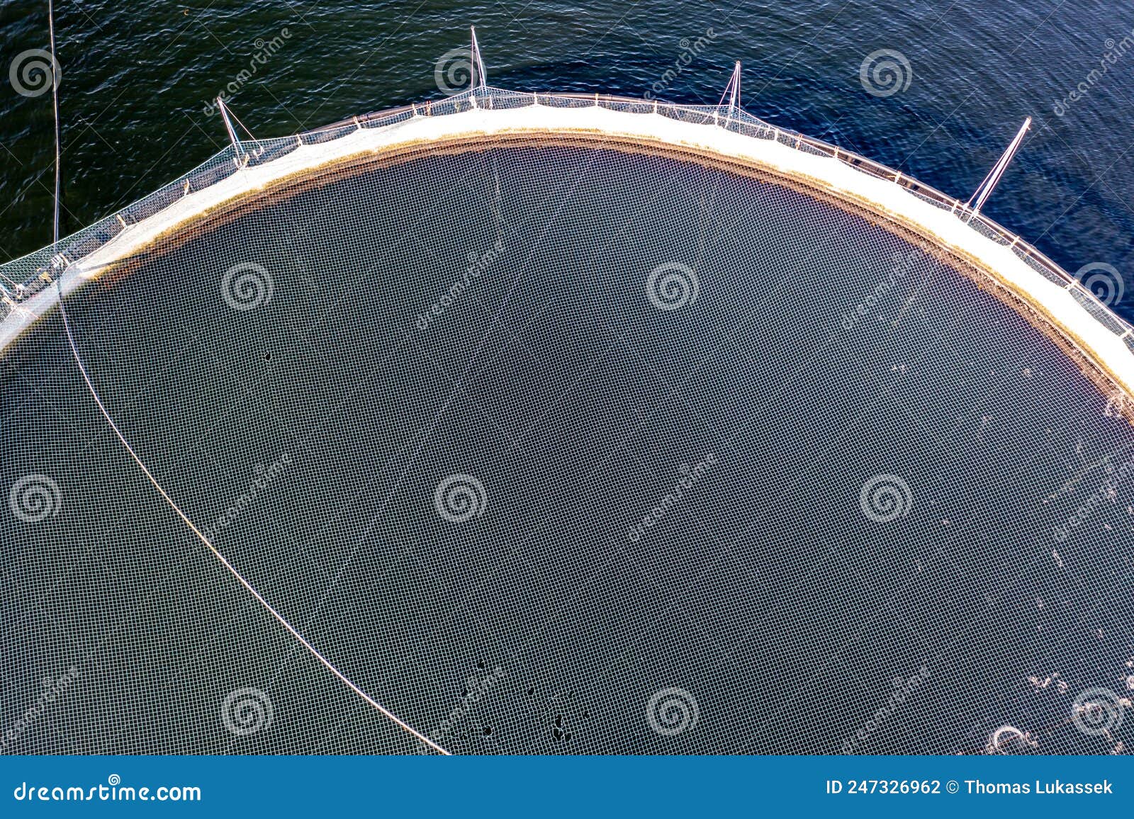 Aerial View of Fish Farm in County Donegal - Ireland Stock Photo ...