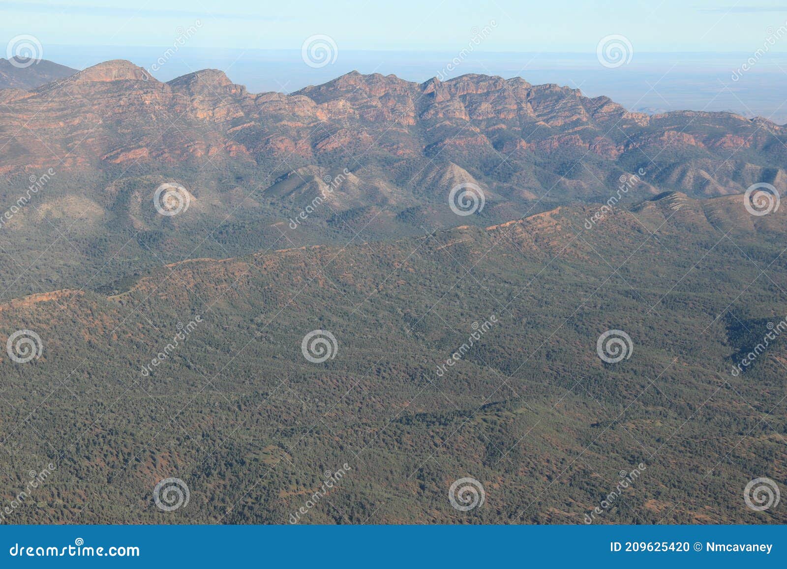 Aerial View of Flinders Ranges in South Australia Stock Photo - Image ...
