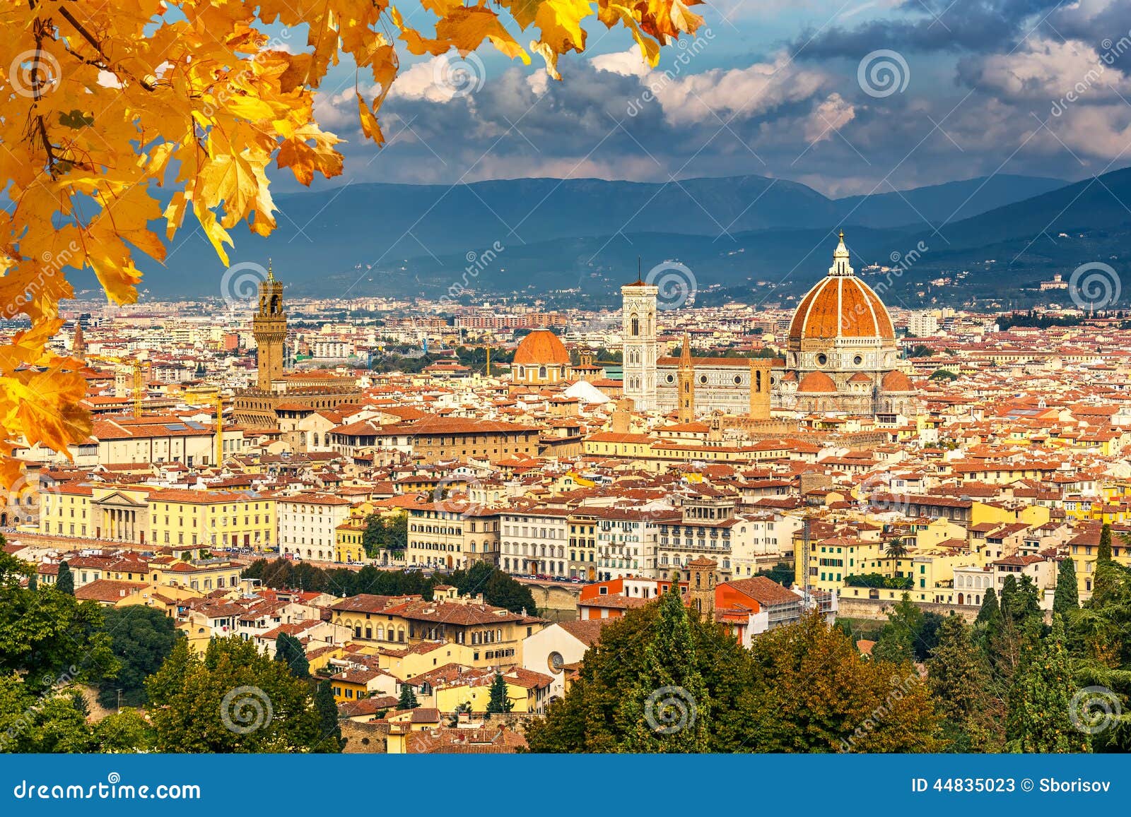 Aerial view of Florence stock image. Image of florence - 44835023