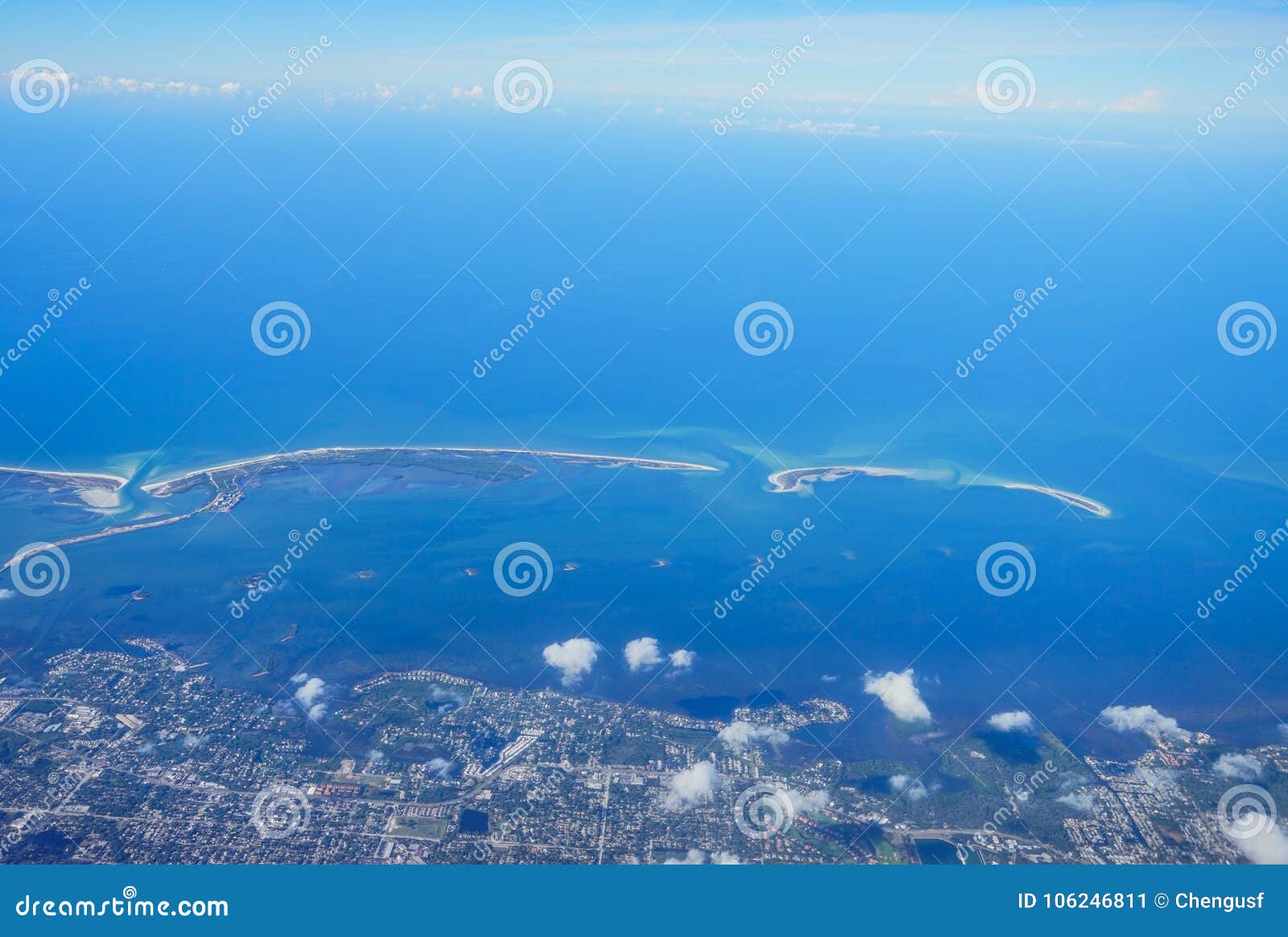 Aerial View of Florida Beach Stock Image - Image of florida, clear ...