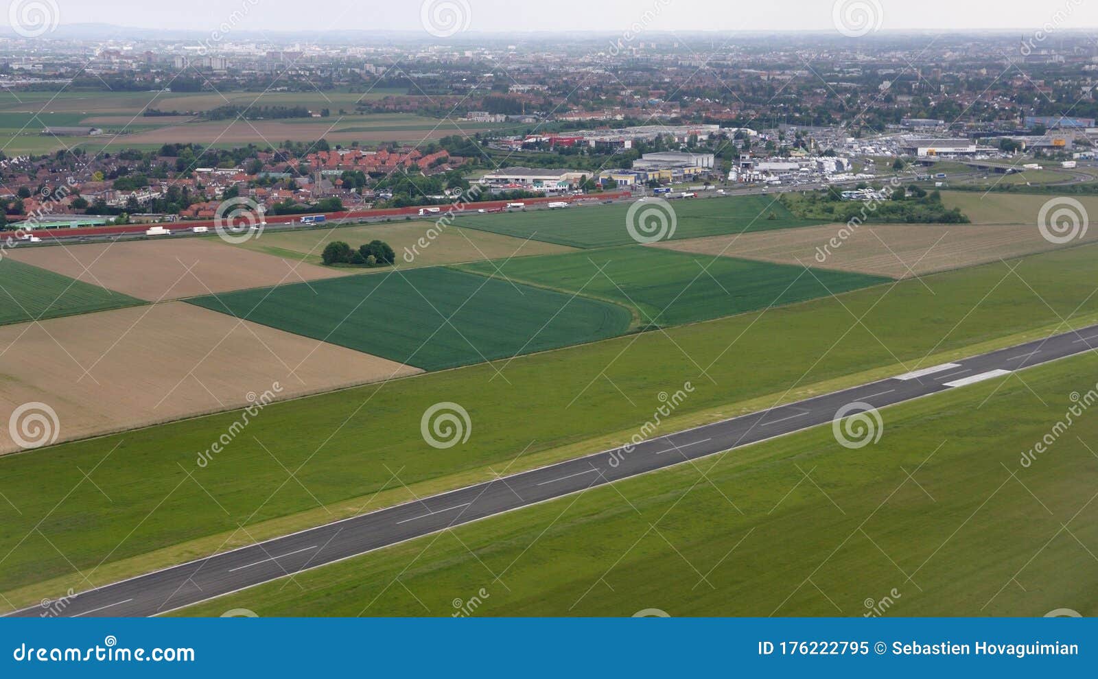 Aerial View in France, Flight by Plane Stock Image - Image of cloud ...