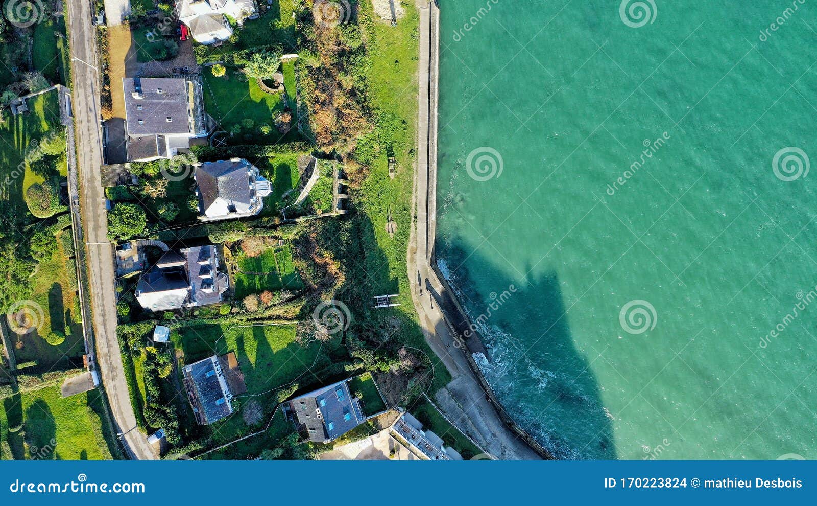 This is Aerial View of the French Sea Stock Photo - Image of coast ...