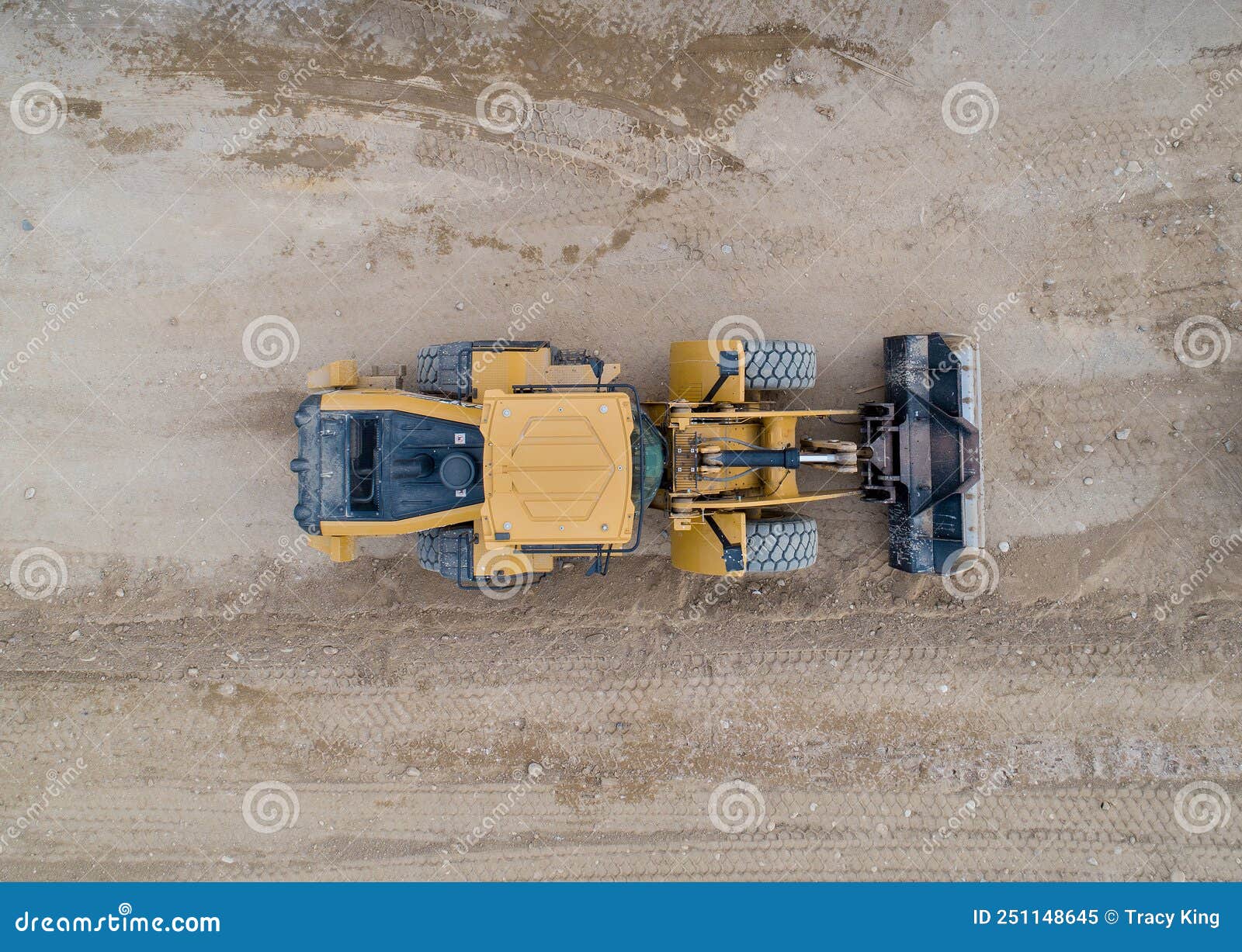 Aerial View of a Front Loader Stock Image - Image of aerial, hydraulic ...