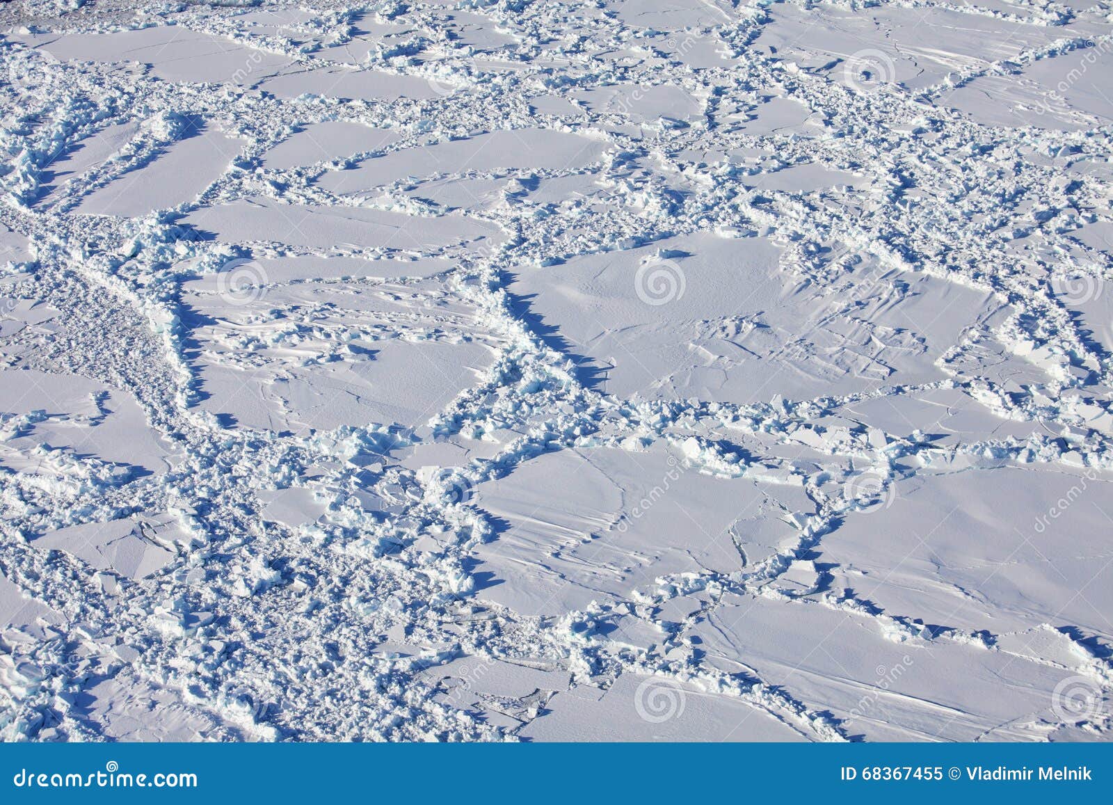 Aerial View of Frozen Arctic Ocean Stock Image - Image of melting ...