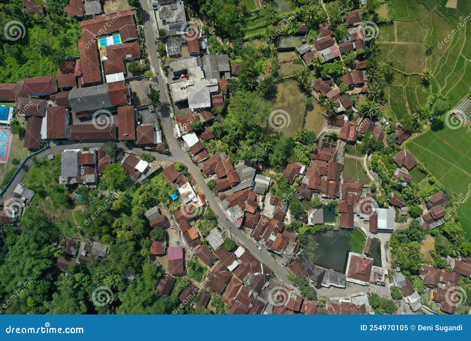 Aerial View of Garut Regency, West Java, Indonesia Editorial Image ...