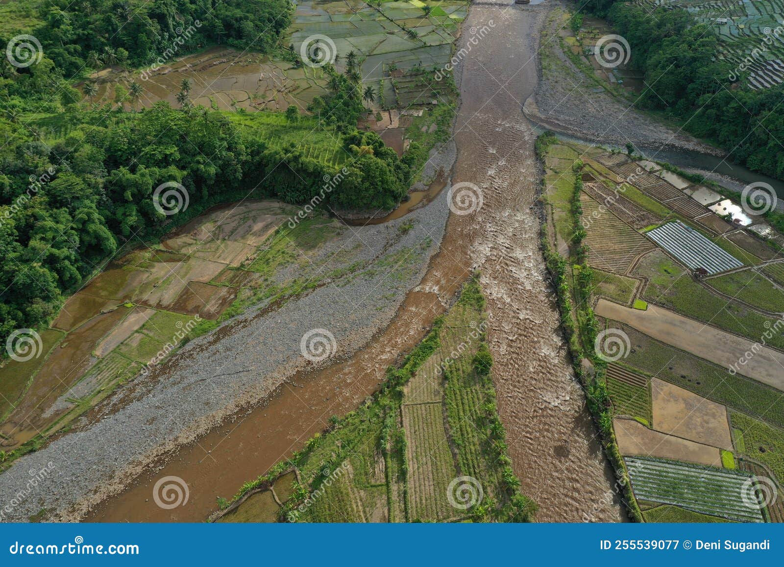 Aerial View of Garut Regency, West Java, Indonesia Stock Image - Image ...
