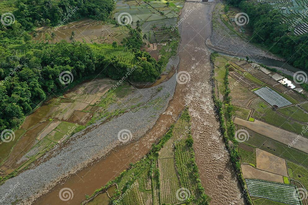 Aerial View of Garut Regency, West Java, Indonesia Stock Image - Image ...