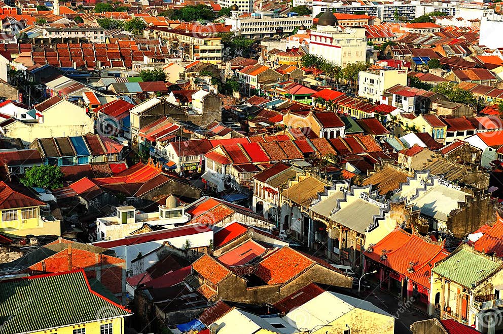 Aerial view of Georgetown. editorial photo. Image of malaysia - 25960026