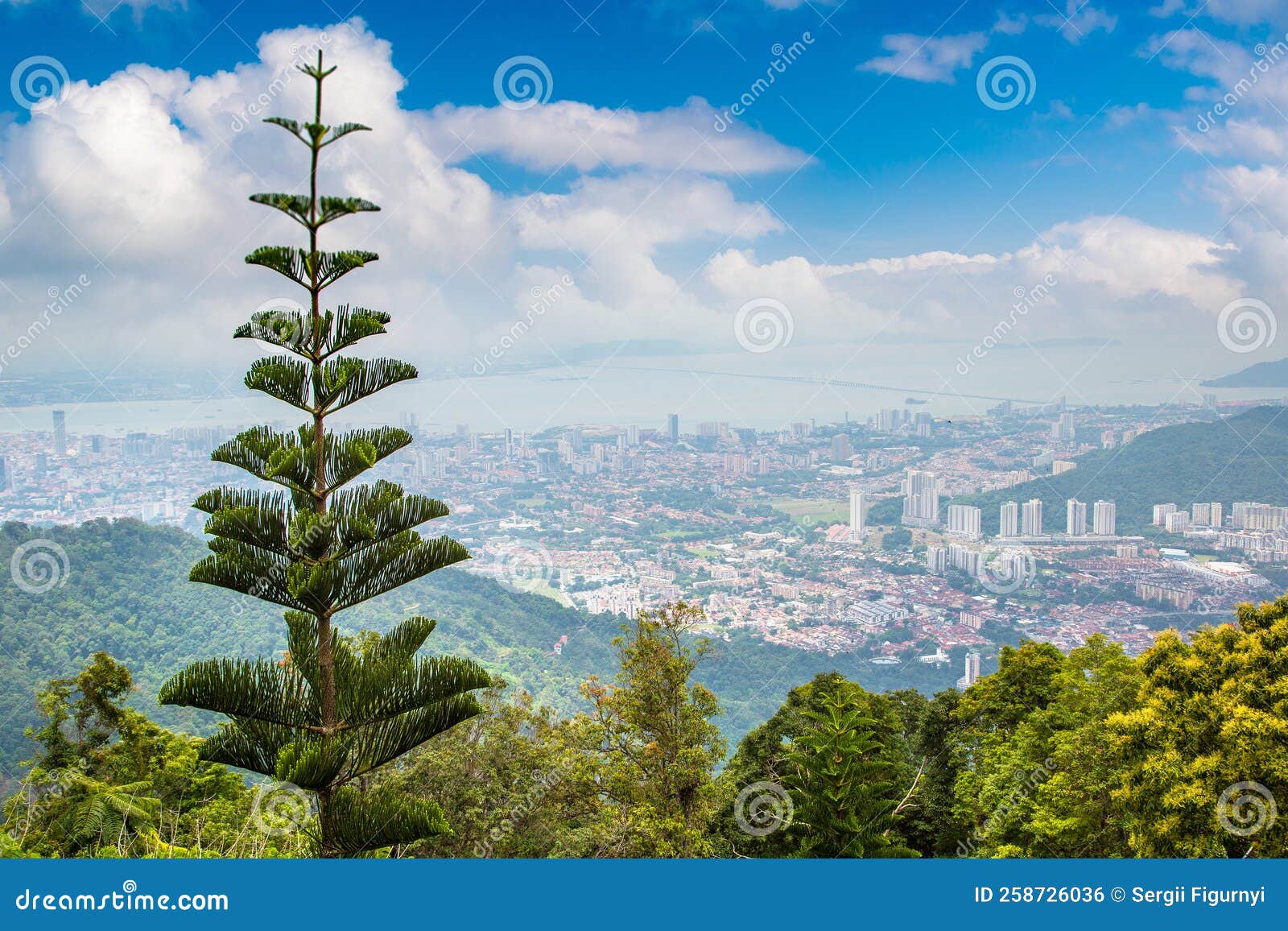 Aerial View of Georgetown, Penang Stock Photo - Image of beautiful ...