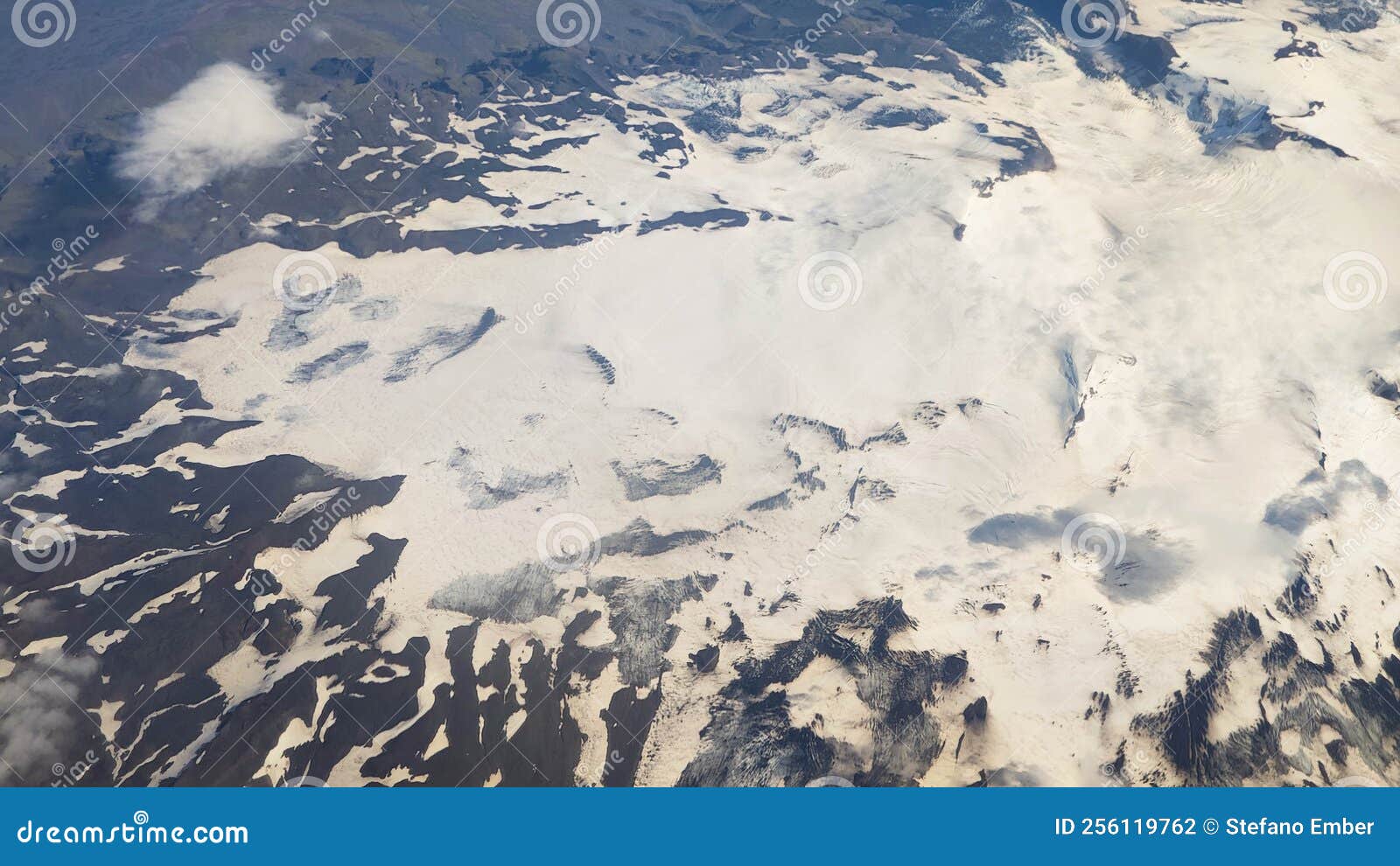 Aerial View of a Glacier on Iceland Stock Photo - Image of nature ...