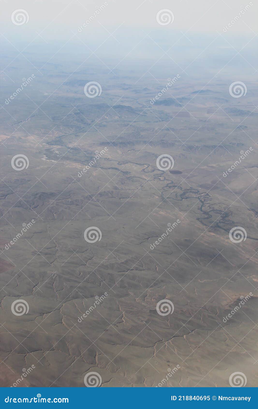 Aerial View of the Gobi Desert in China Stock Image - Image of sand ...