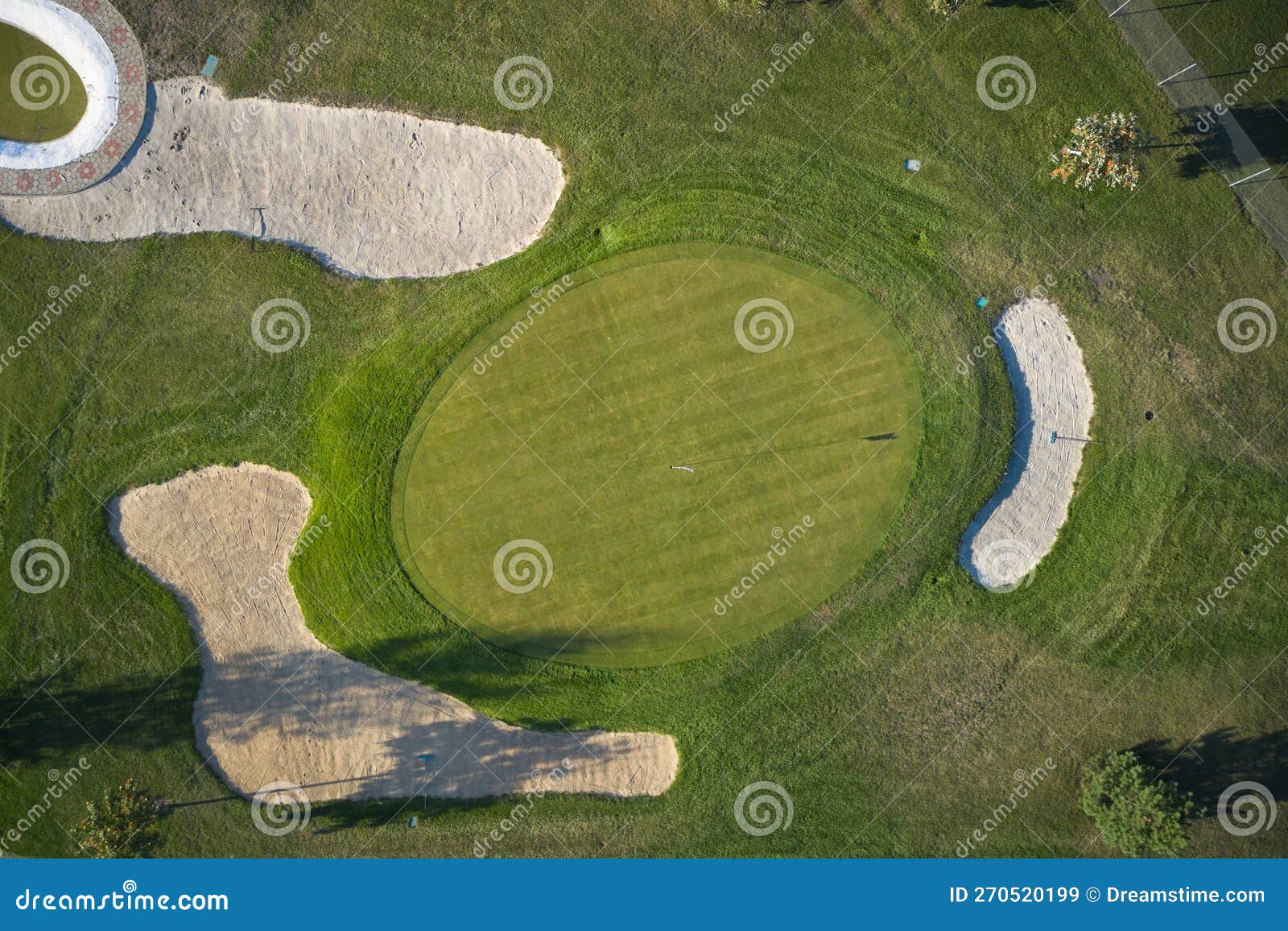 Aerial View of the Golf Course Stock Image - Image of summer, grass ...