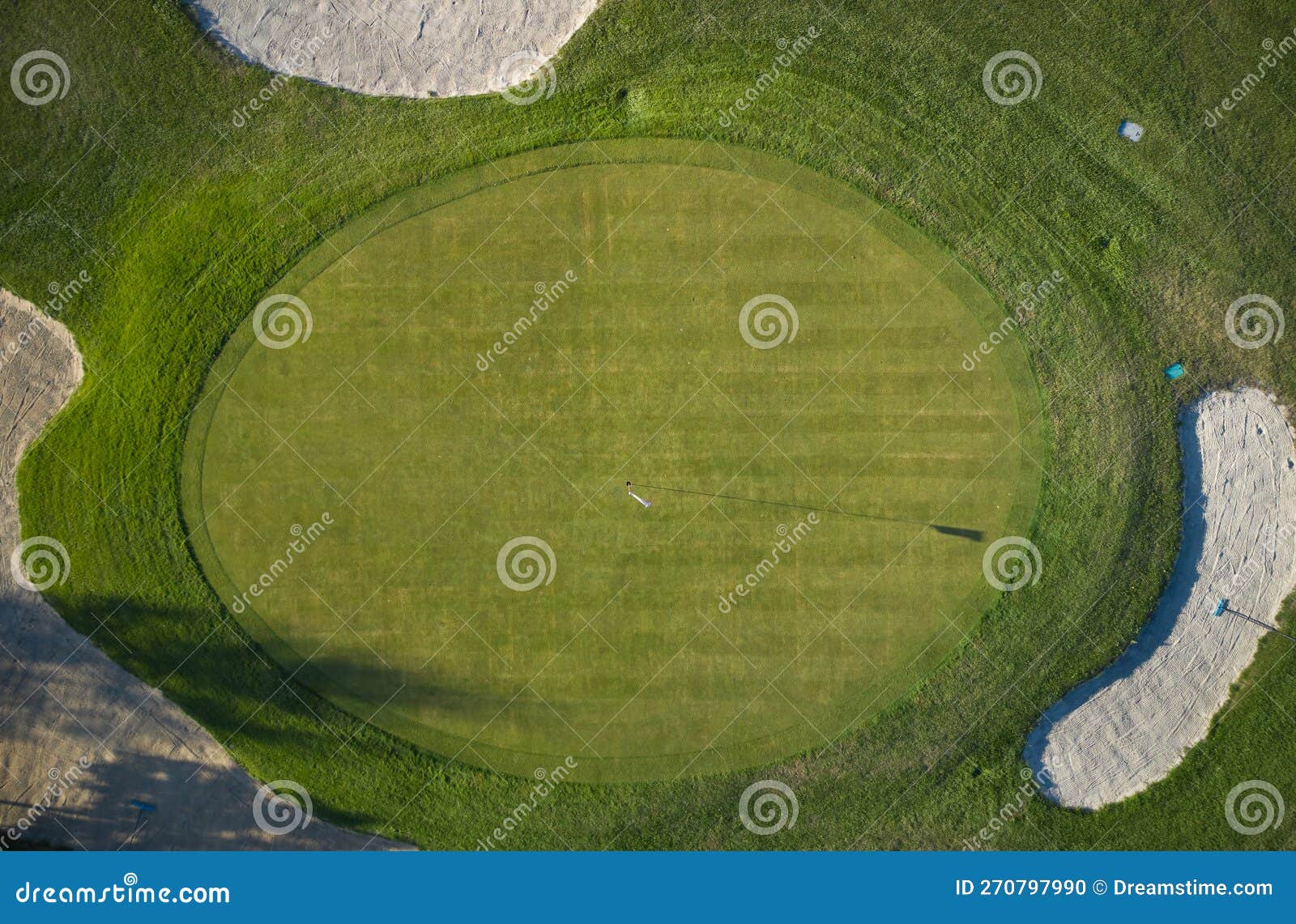 Aerial View of the Golf Course Stock Photo - Image of aerial, lawn ...