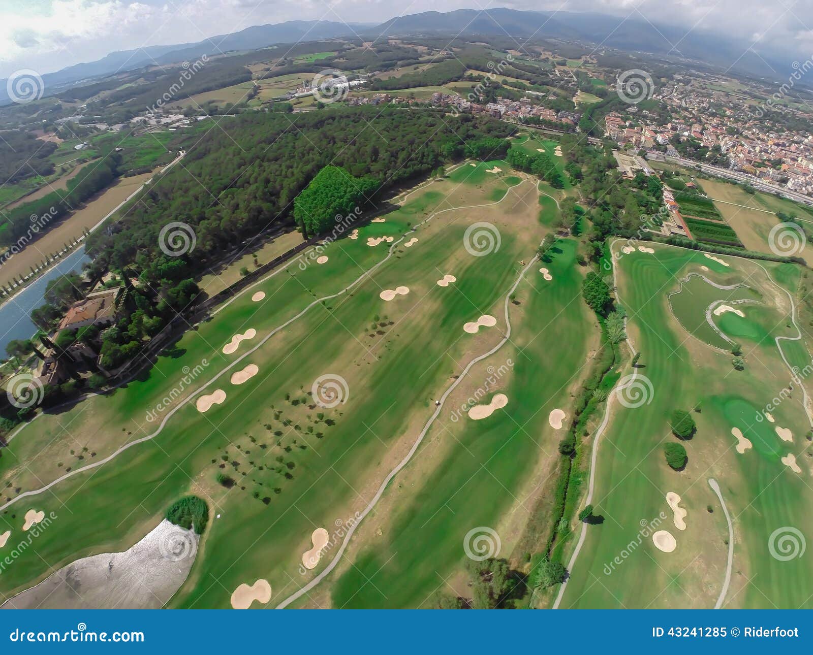 Aerial view golf course stock image. Image of vacation - 43241285