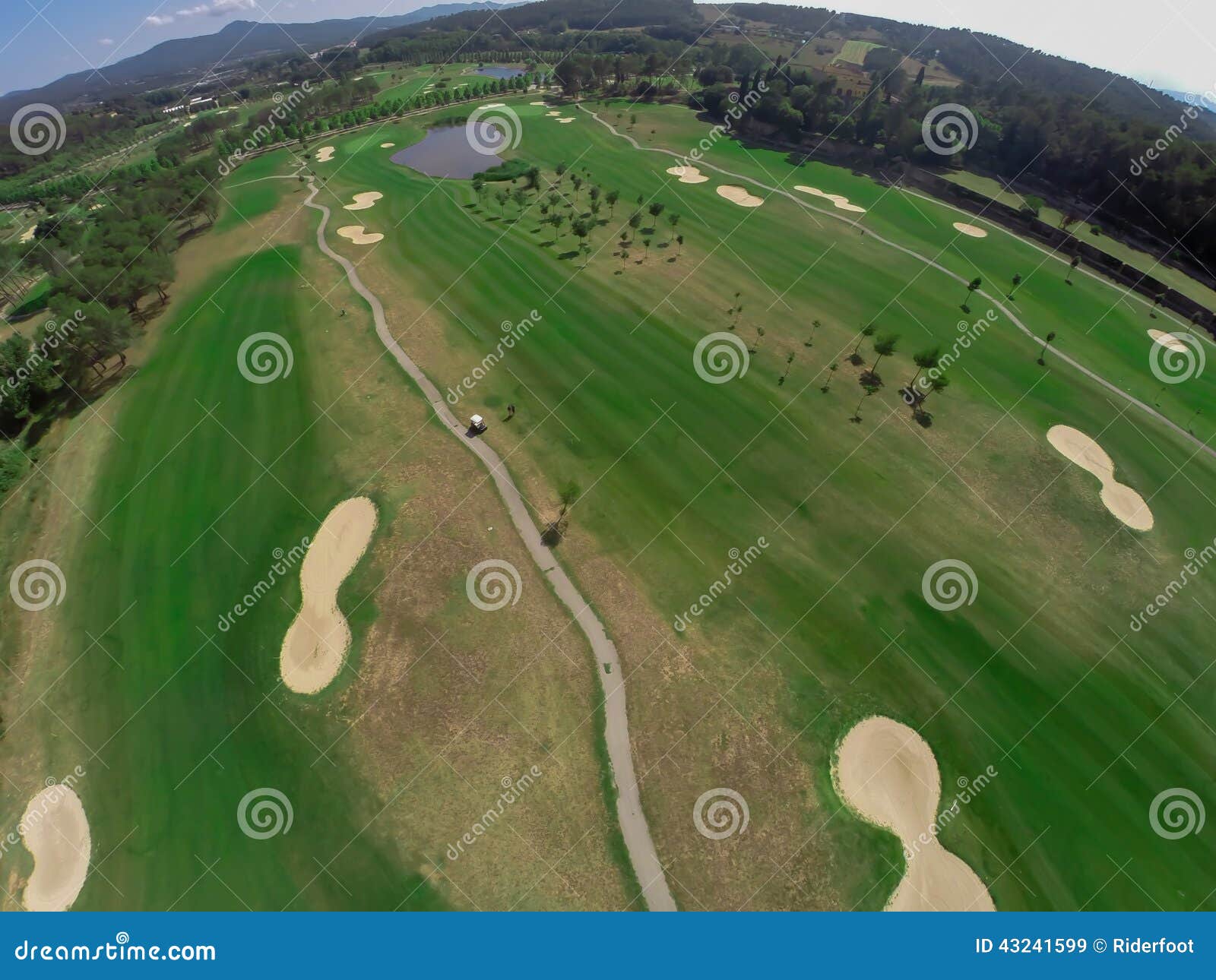 Aerial view golf course stock image. Image of outdoor - 43241599