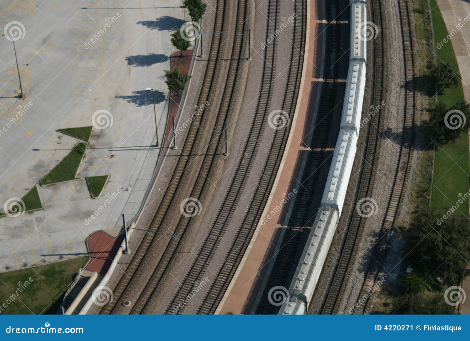 Aerial view of goods train stock image. Image of bend - 4220271