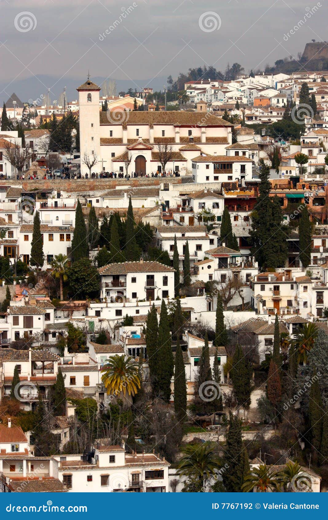 Aerial View of Granada, Spain Stock Photo - Image of spanish, andalusia ...