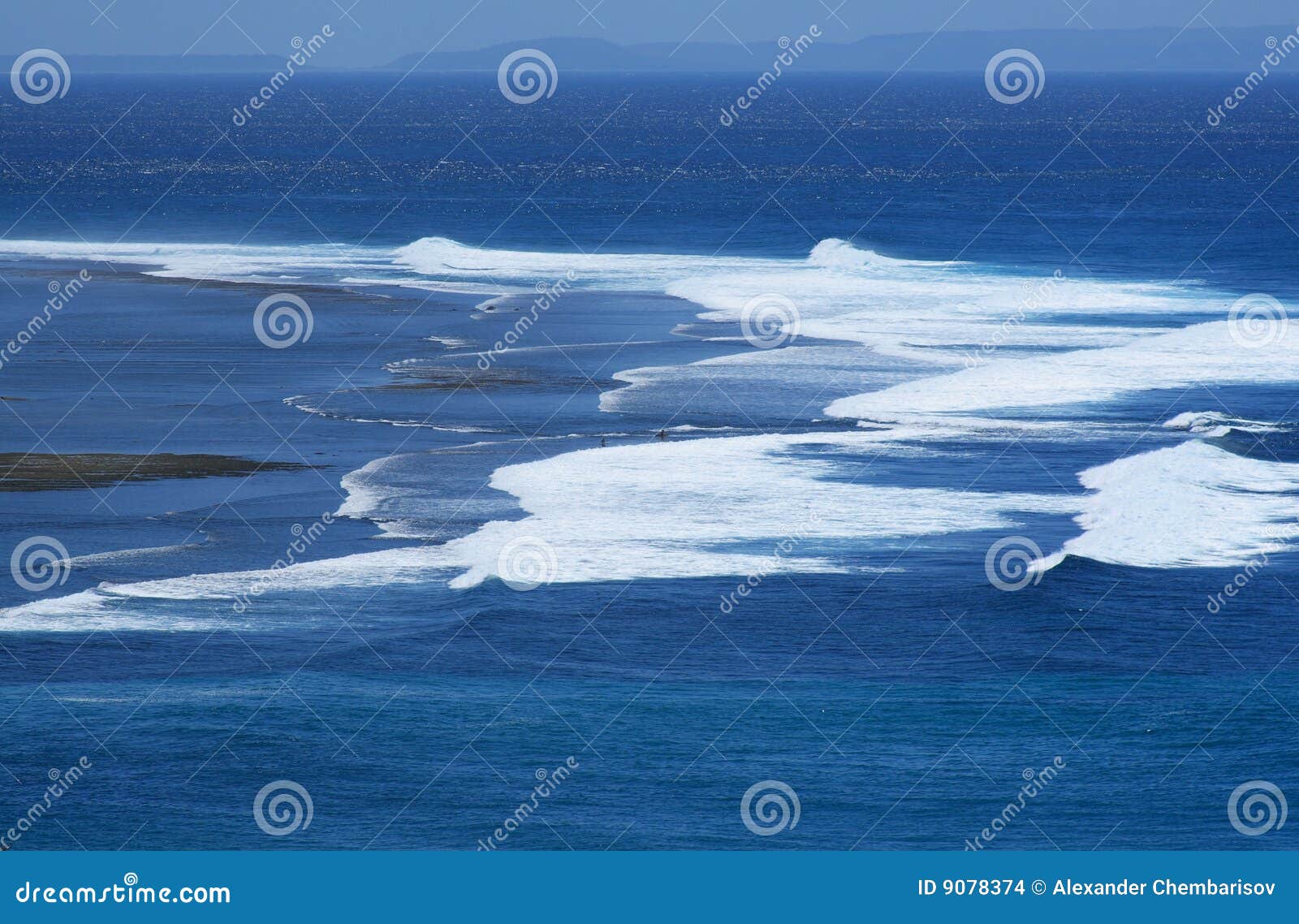 Aerial View of Great Waves in the Ocean Stock Photo - Image of high ...